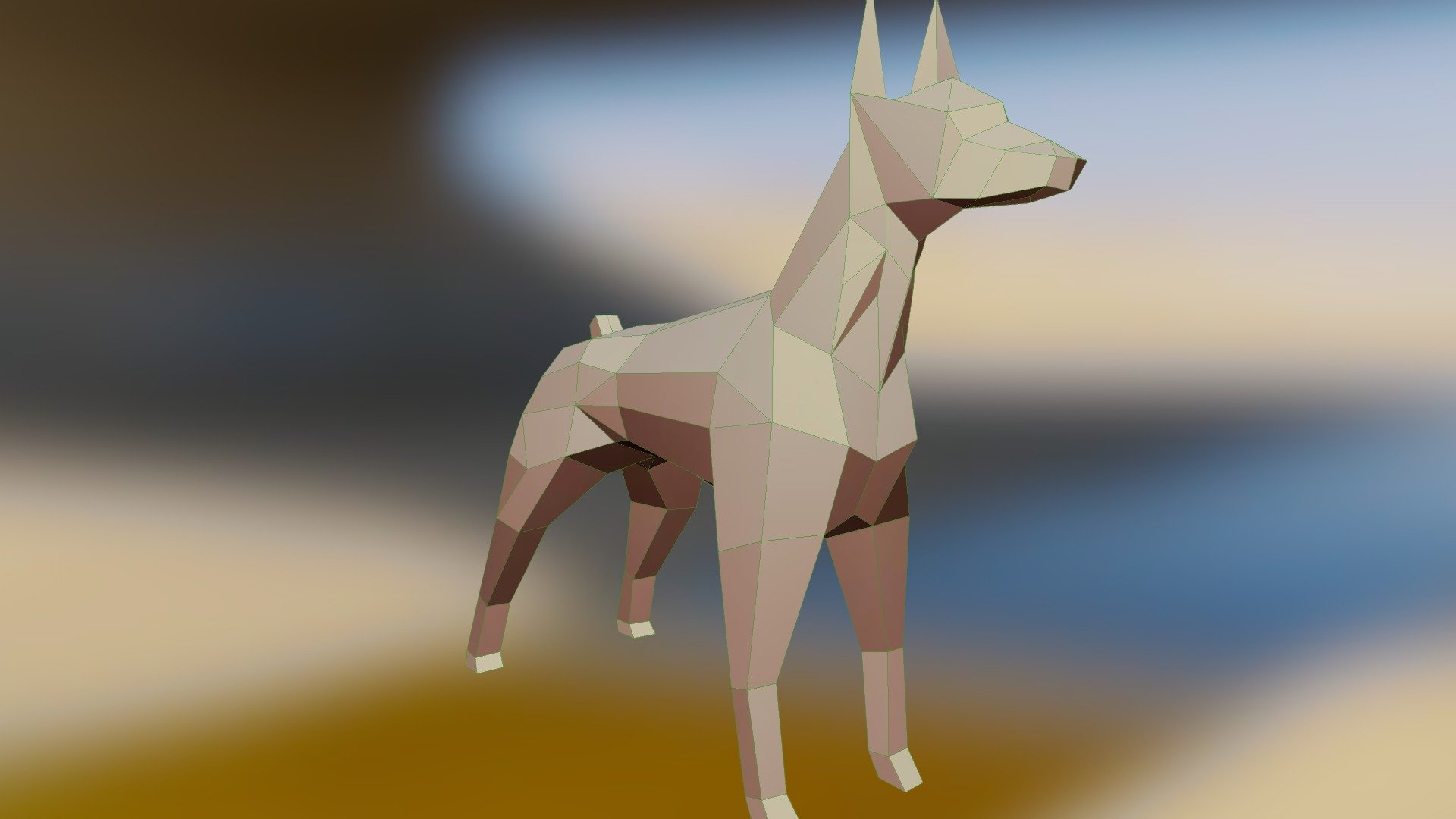 Doberman - 3D model by papersale [9196328] - Sketchfab