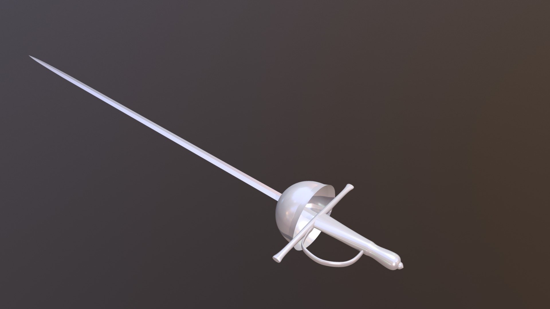 Simple rapier - 3D model by Beadmaker [91978a9] - Sketchfab
