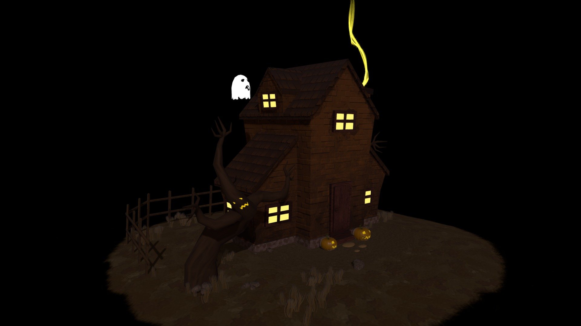 Haunted House - 3D model by rakeshkhndml [919aa13] - Sketchfab