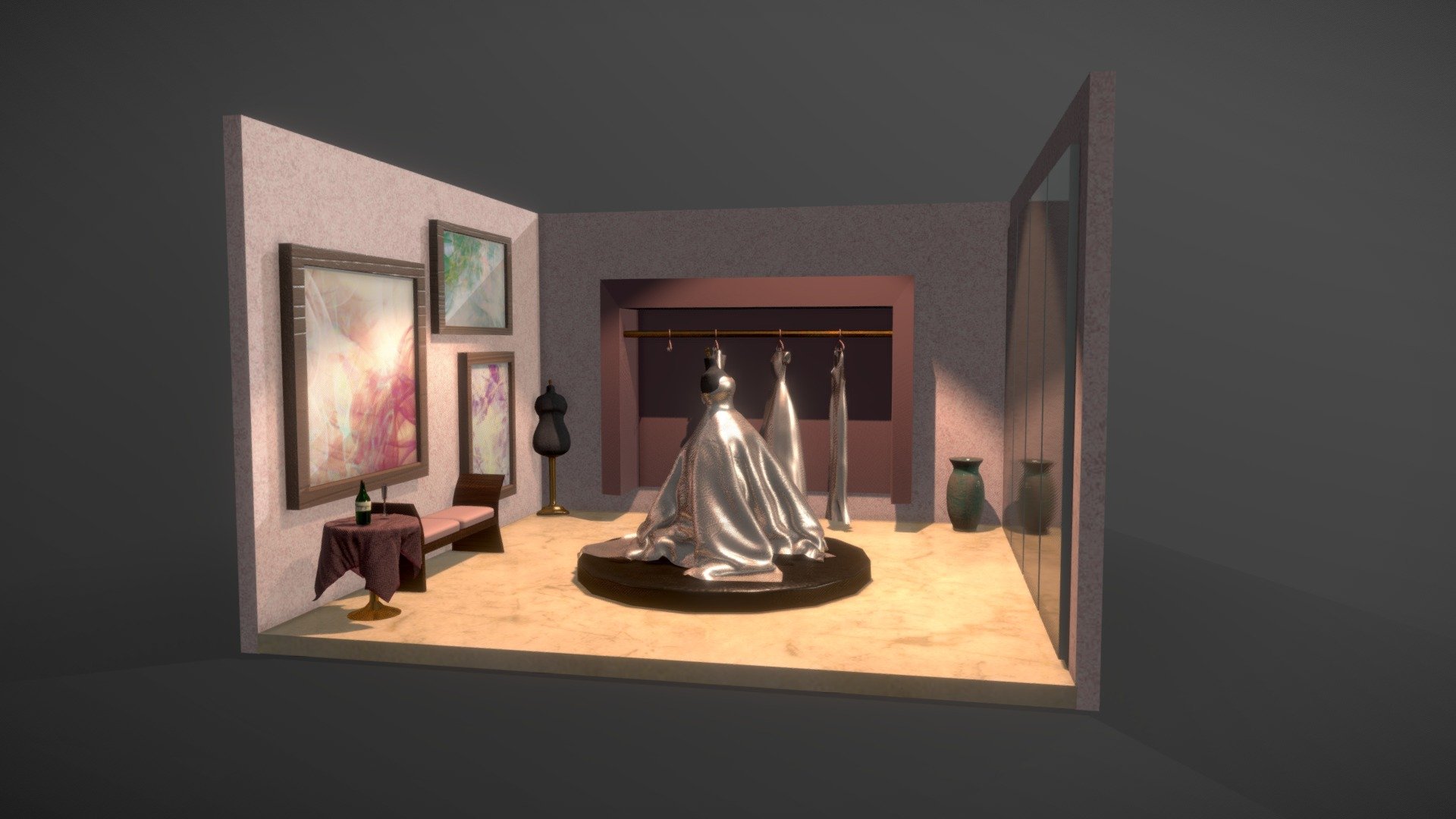 Wedding Boutique - 3D model by mishalasad [919ab2f] - Sketchfab