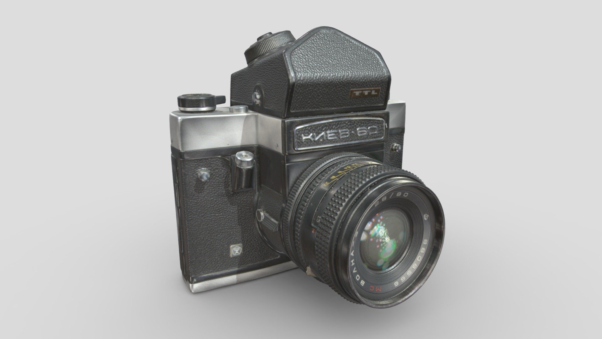 Kiev 60 Film Camera - Artec Spider 3D Scan - Download Free 3D model by ...