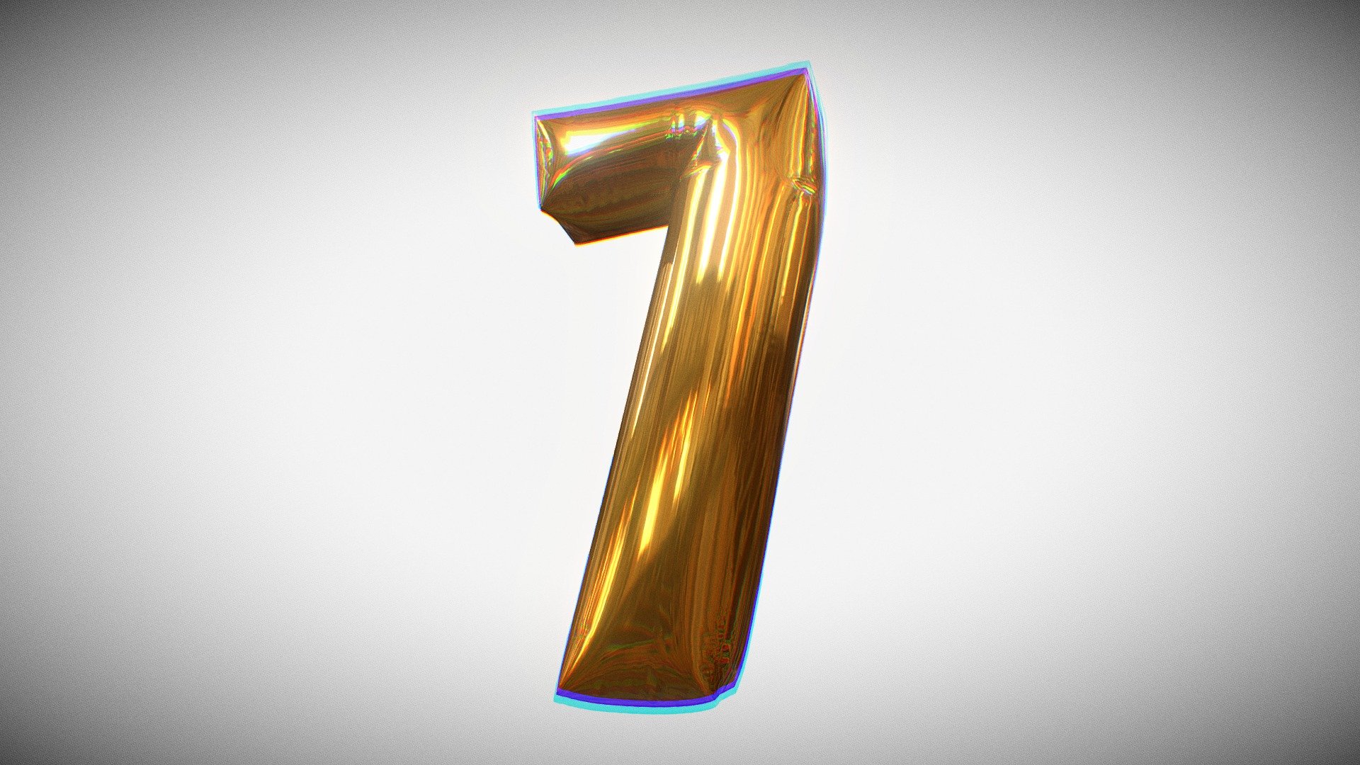 number 7 3D Number - 7 (seven) - Download Free 3D model by GR-video ...