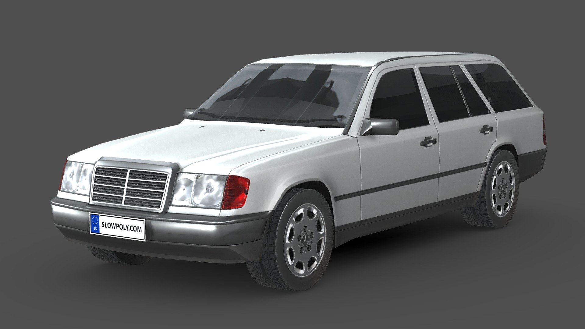 Mercedes-Benz E-Class W124 - Buy Royalty Free 3D model by slowpoly ...