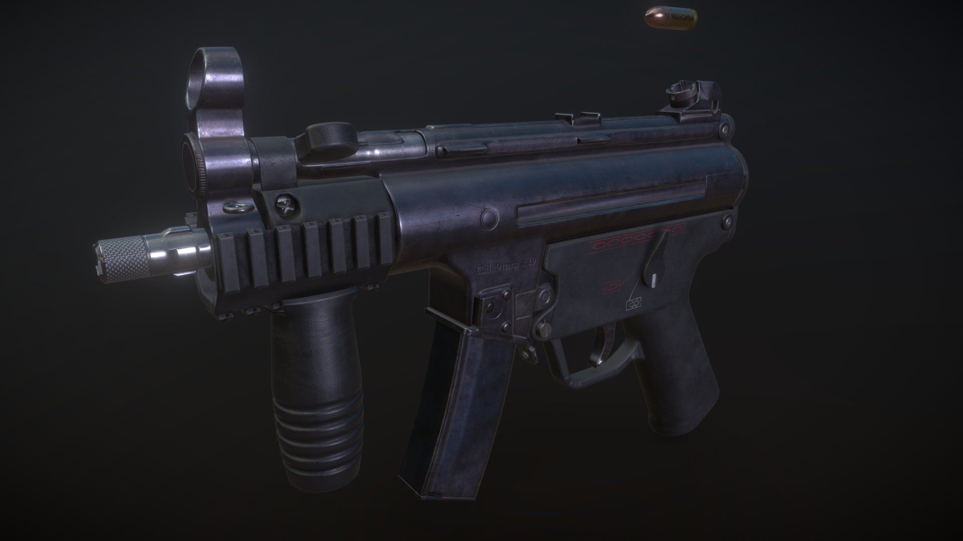 HK MP5 SMG | LowPoly-GameReady | - Buy Royalty Free 3D model by Paris ...