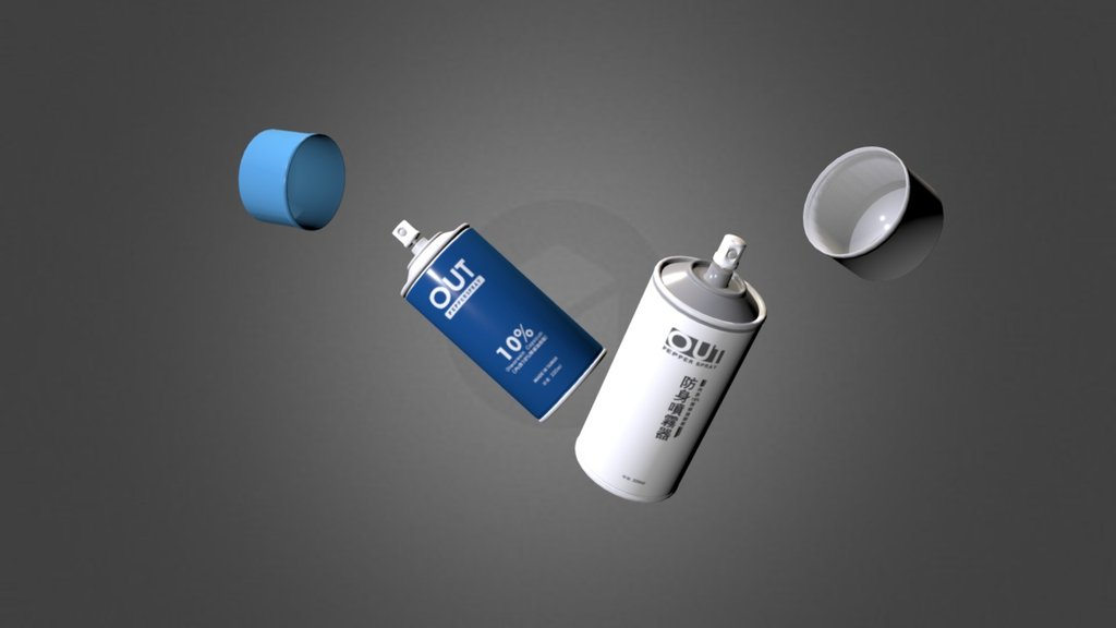 Pepper spray Design - 3D model by ayuan0526 [919fdaa] - Sketchfab