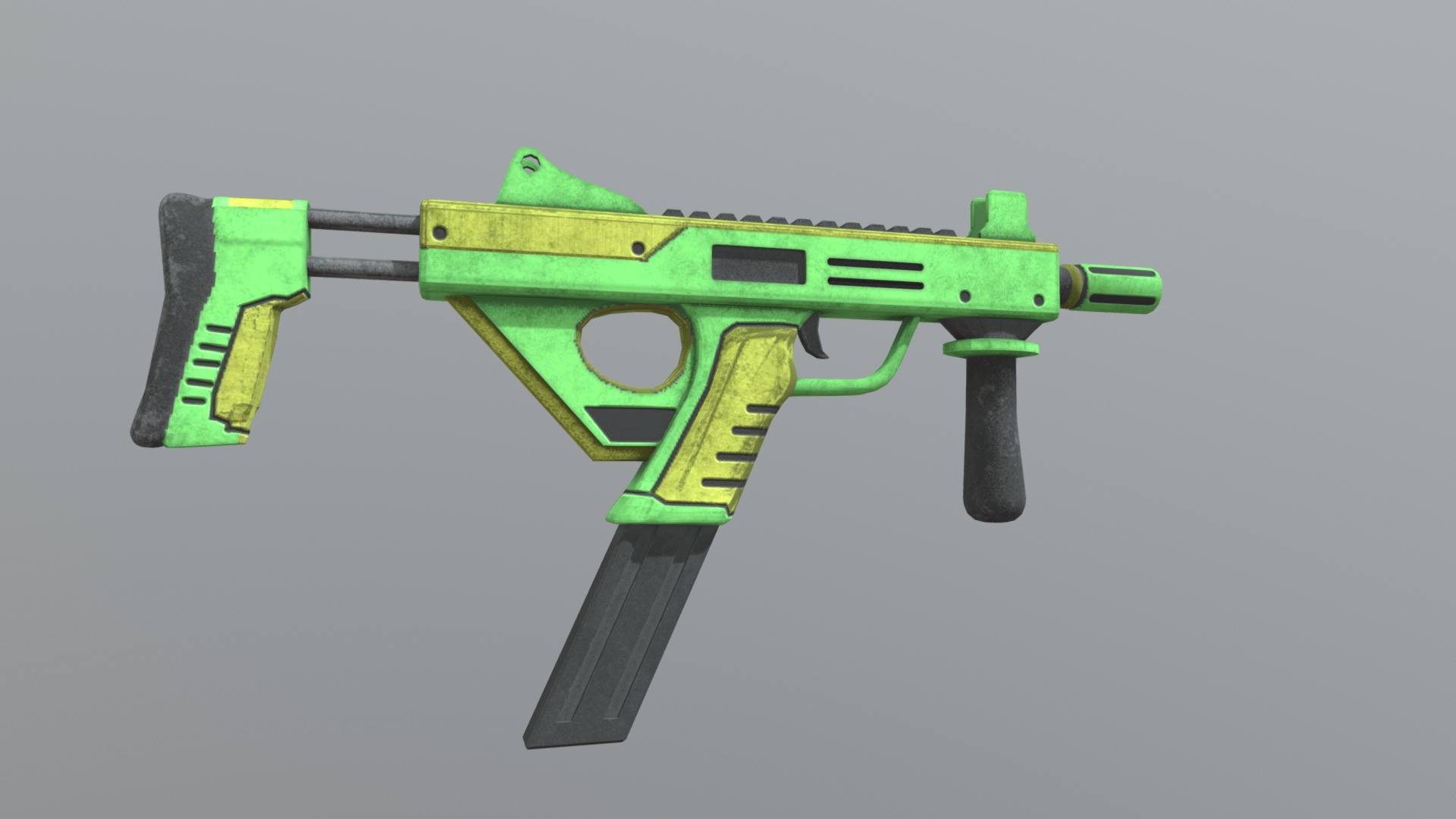 submachien gun - 3D model by Medeixo [91a0e7f] - Sketchfab
