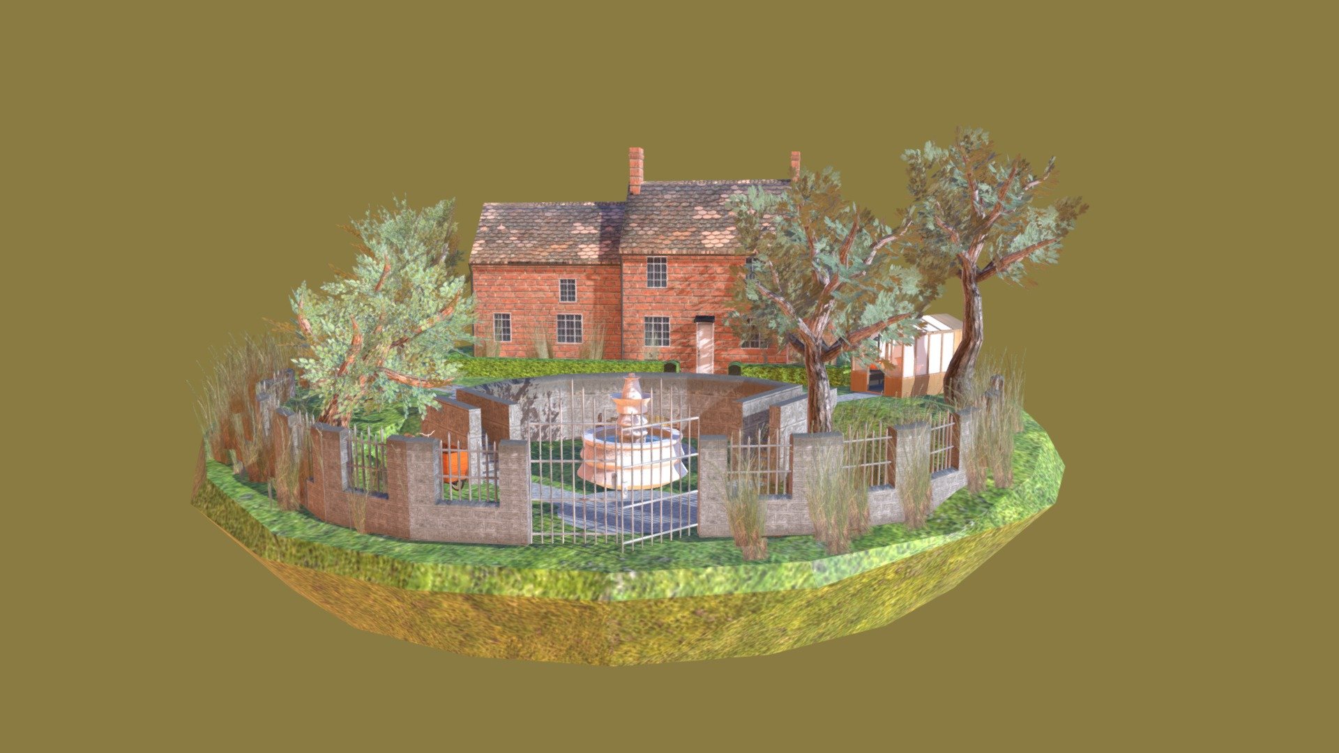 Grandma's Garden diorama - 3D model by NeculauBogdanAndrei [91a263b ...