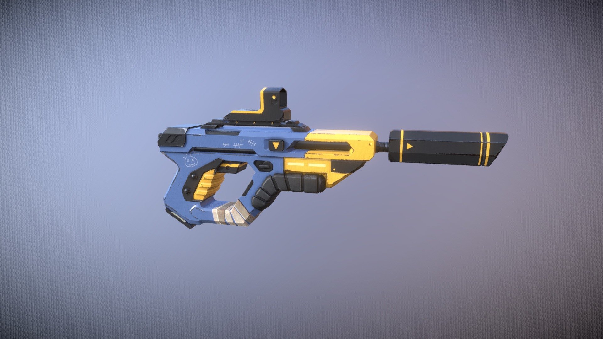 My study art: Handgun - Concept: Arthur Gorin - 3D model by ringo99 ...