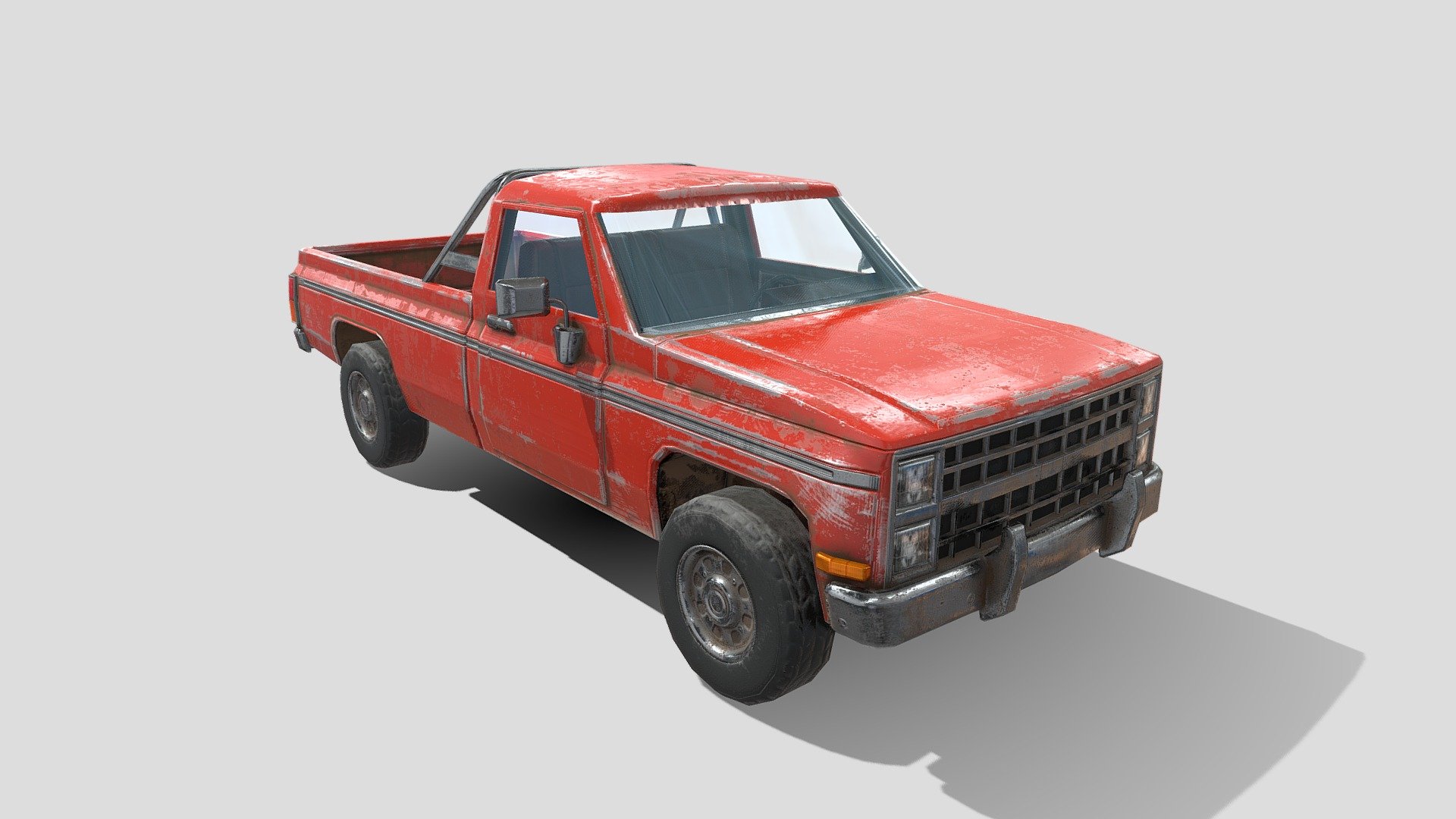 old pick up truck - 3D model by creosine [91a6cbe] - Sketchfab