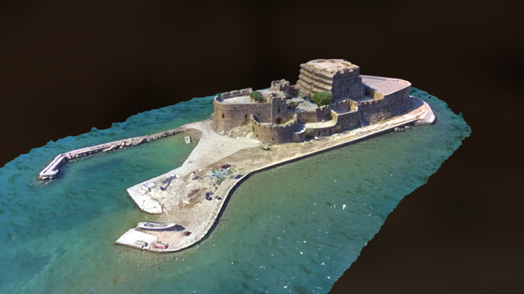 Castle of Bourtzi, Nafplion Greece - Download Free 3D model by Nick G ...