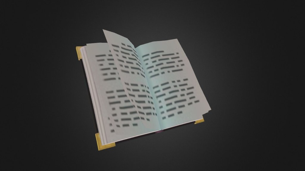 Book - 3D model by Annaliese Bevan (@annibevan) [91a7cdc] - Sketchfab