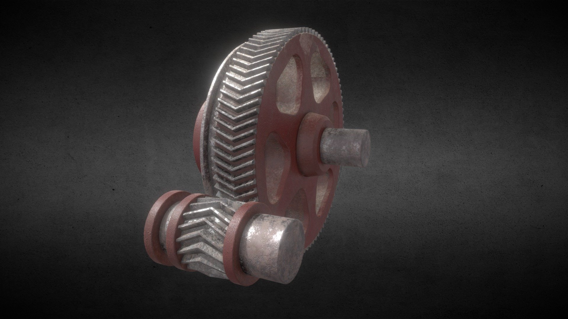 Herringbone Gear - 3D model by raymondhubick [91a88c8] - Sketchfab
