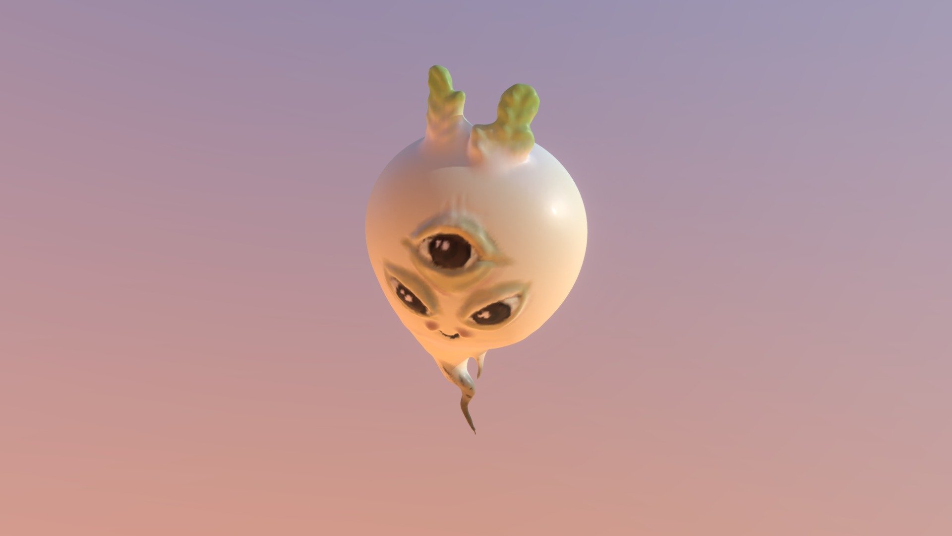 Alien Radish - 3D model by Hasya [91ade00] - Sketchfab
