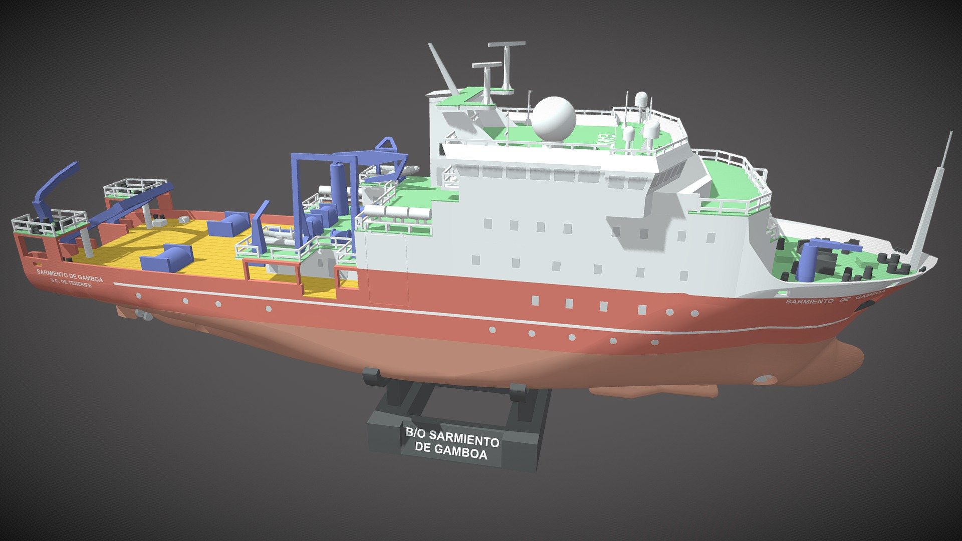 B/O Sarmiento de Gamboa - Spain - 3D model by Gabriel Goyanes ...