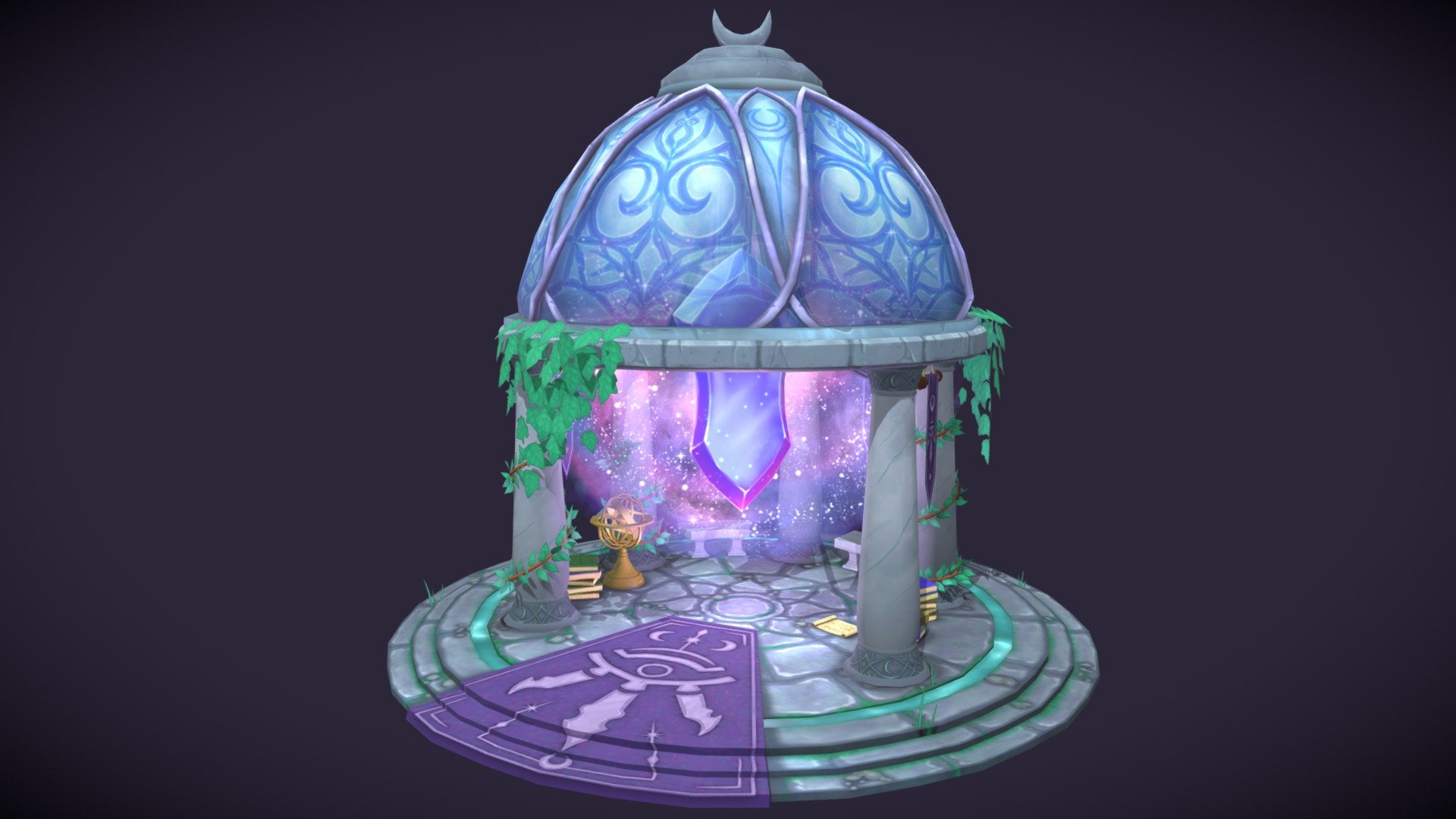 WoW Night Elf Inspired Mage Study Space - 3D model by Yasmina.Barnhardt ...