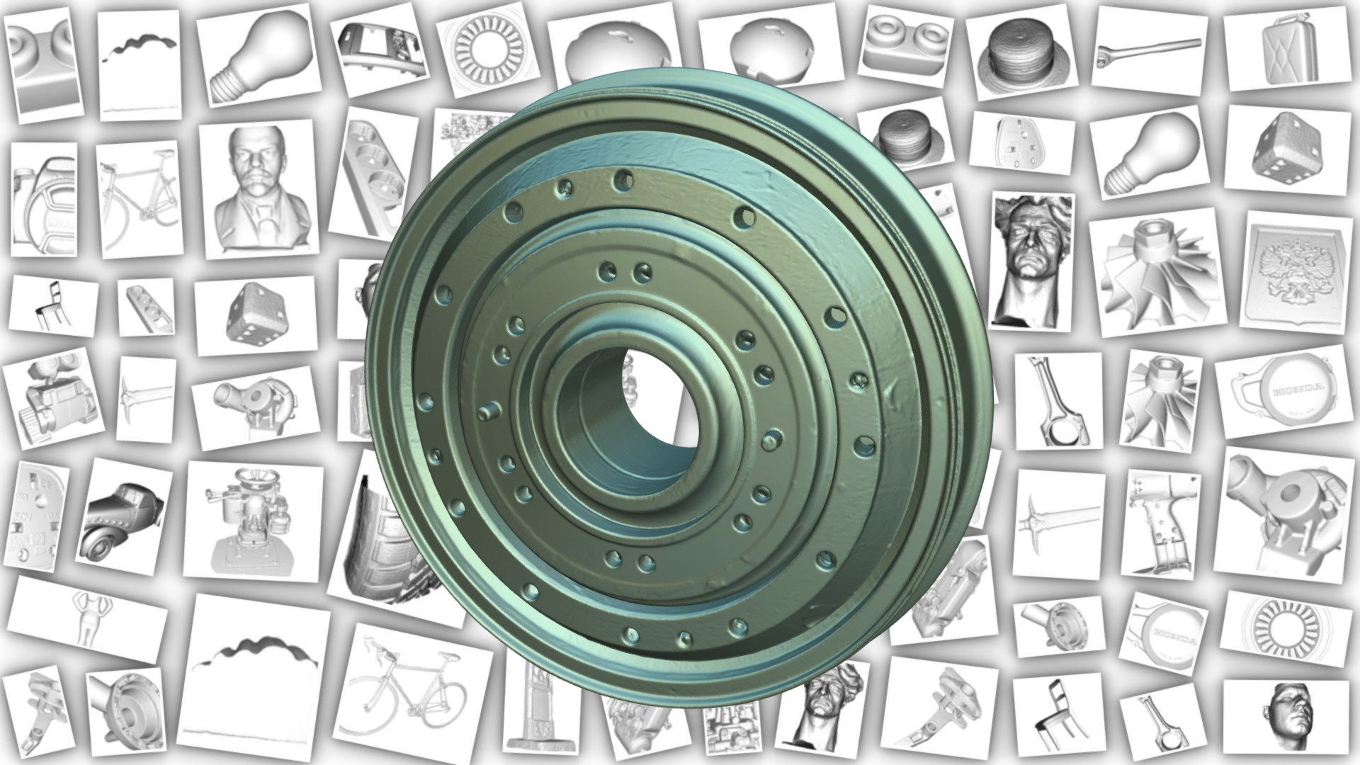 Tram Wheel - 3D model by CAD-LAB (@3dscaning) [91b3f2b] - Sketchfab