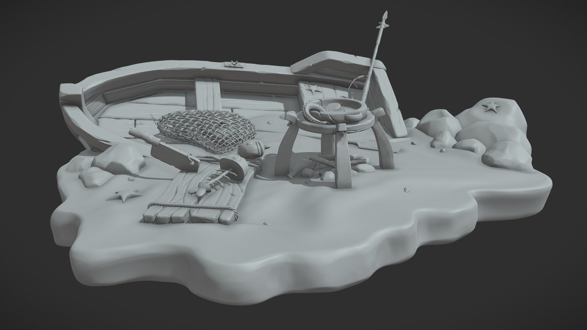 Deserted adventurer's camp - Download Free 3D model by Thomas ...