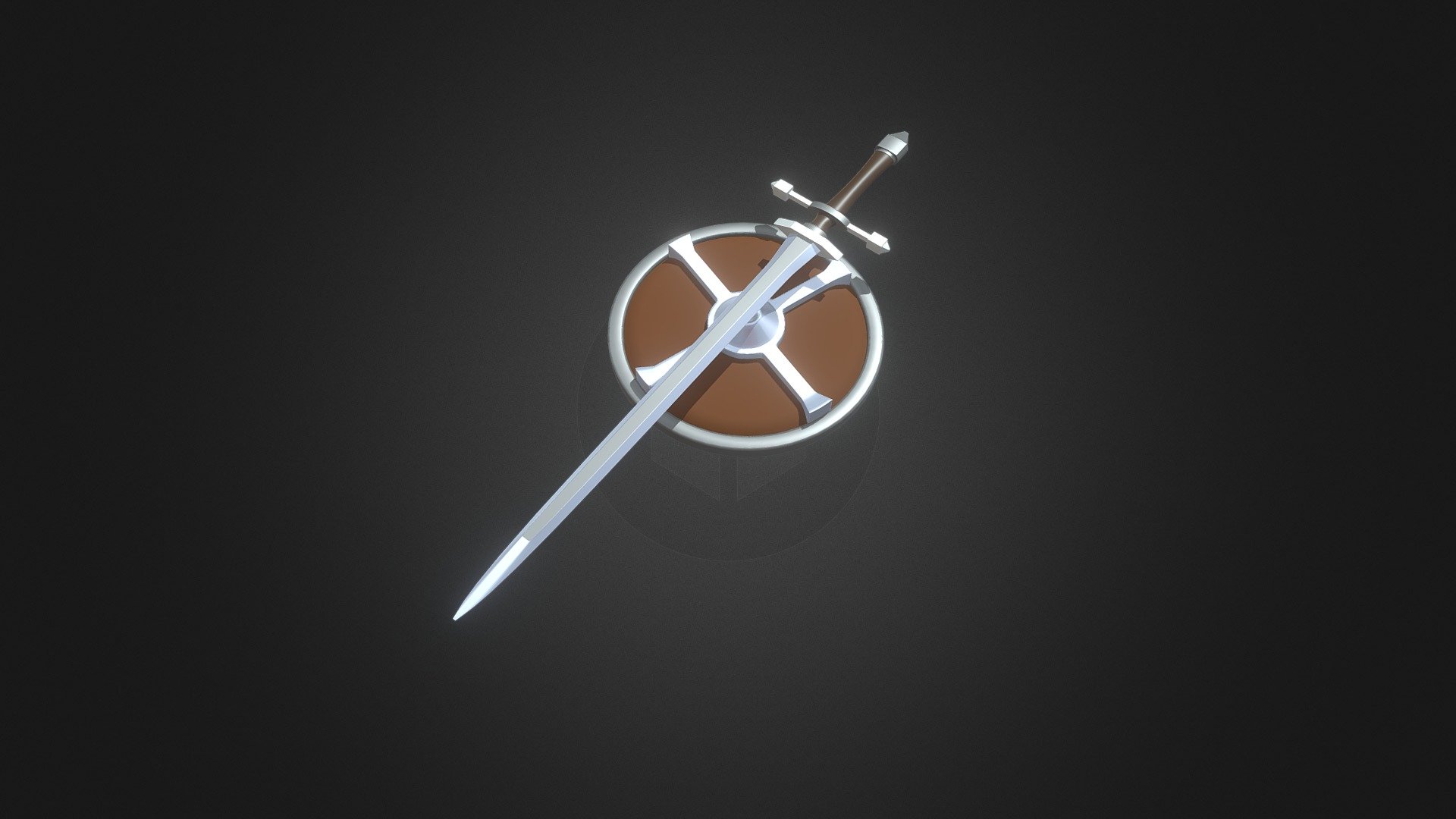 SHIELD & SWORD - Download Free 3D model by bimaarii [91b46c5] - Sketchfab