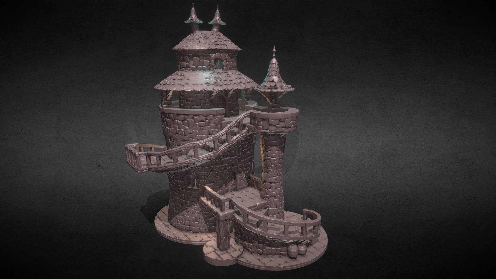 Tower of wizardi. 3d printable - Download Free 3D model by ill_drakon ...
