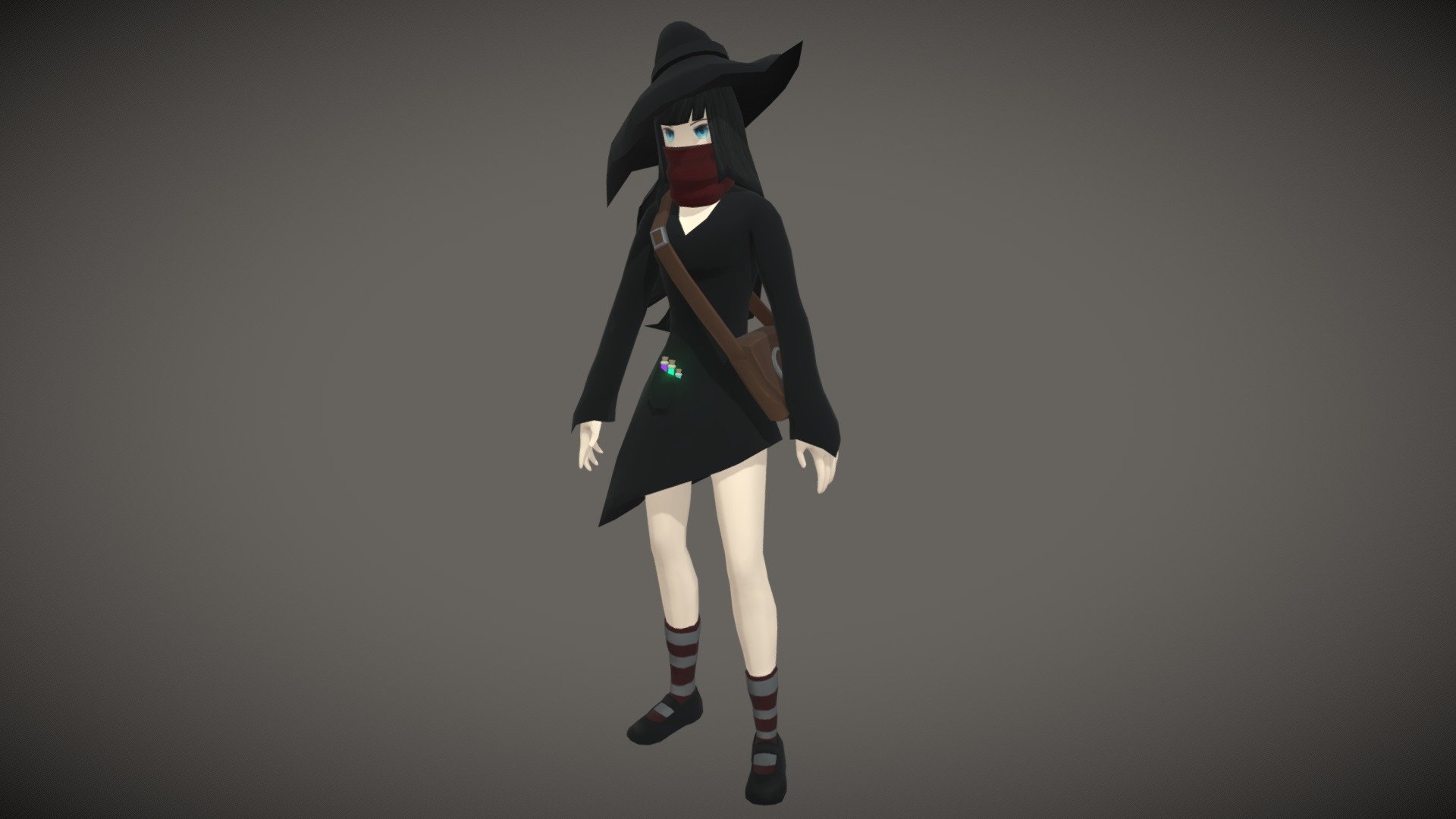 Witch Character - 3D model by HHayes [91b6197] - Sketchfab
