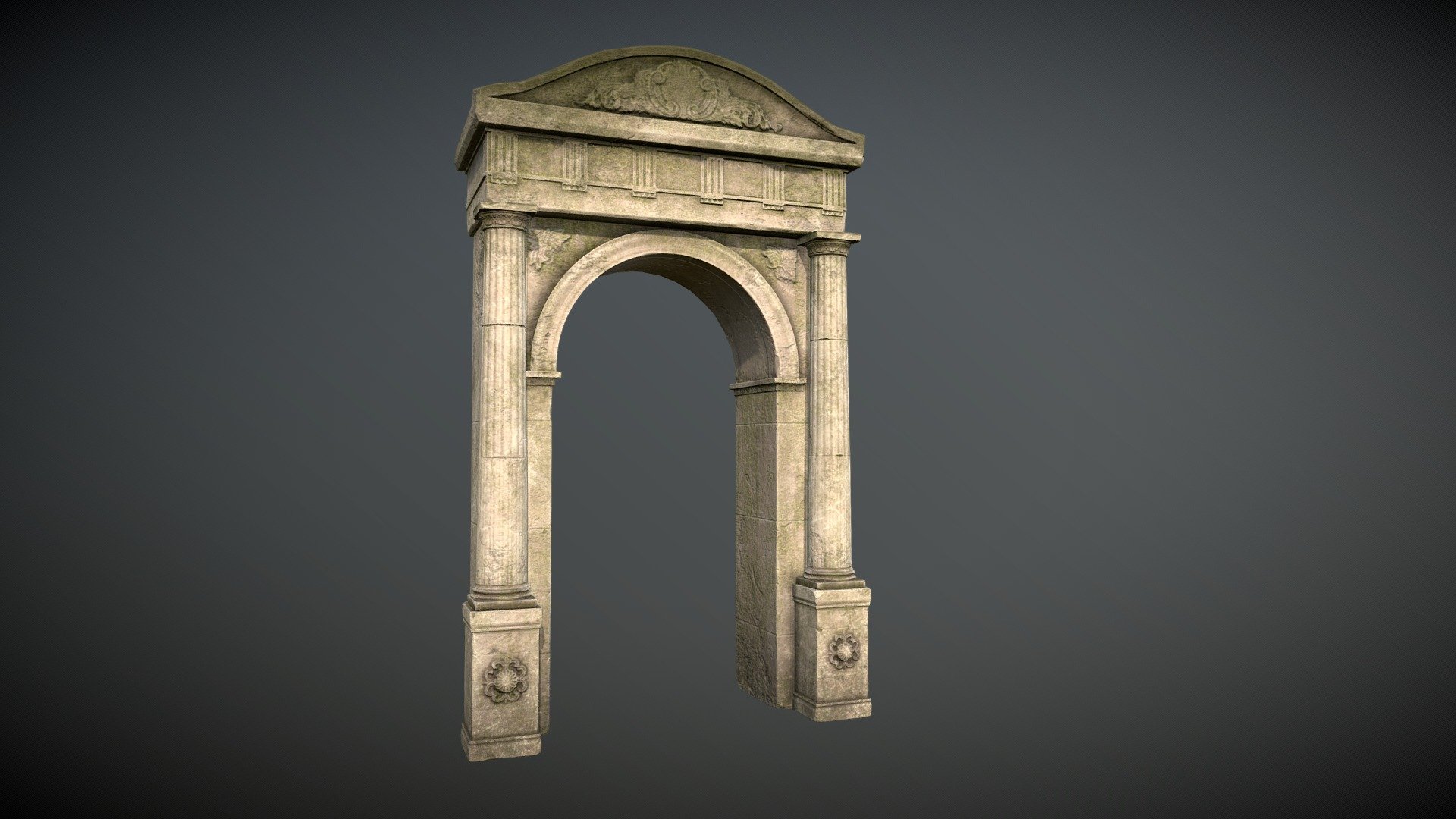 Abandoned archway - 3D model by Elaisu [91b7595] - Sketchfab