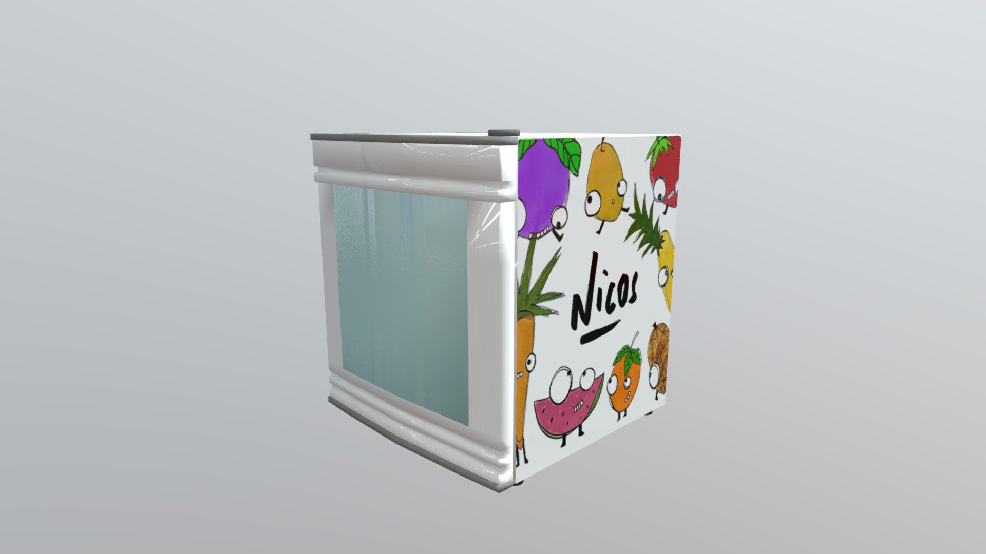 mini fridge - 3D model by danielacardoso [91b8b2b] - Sketchfab