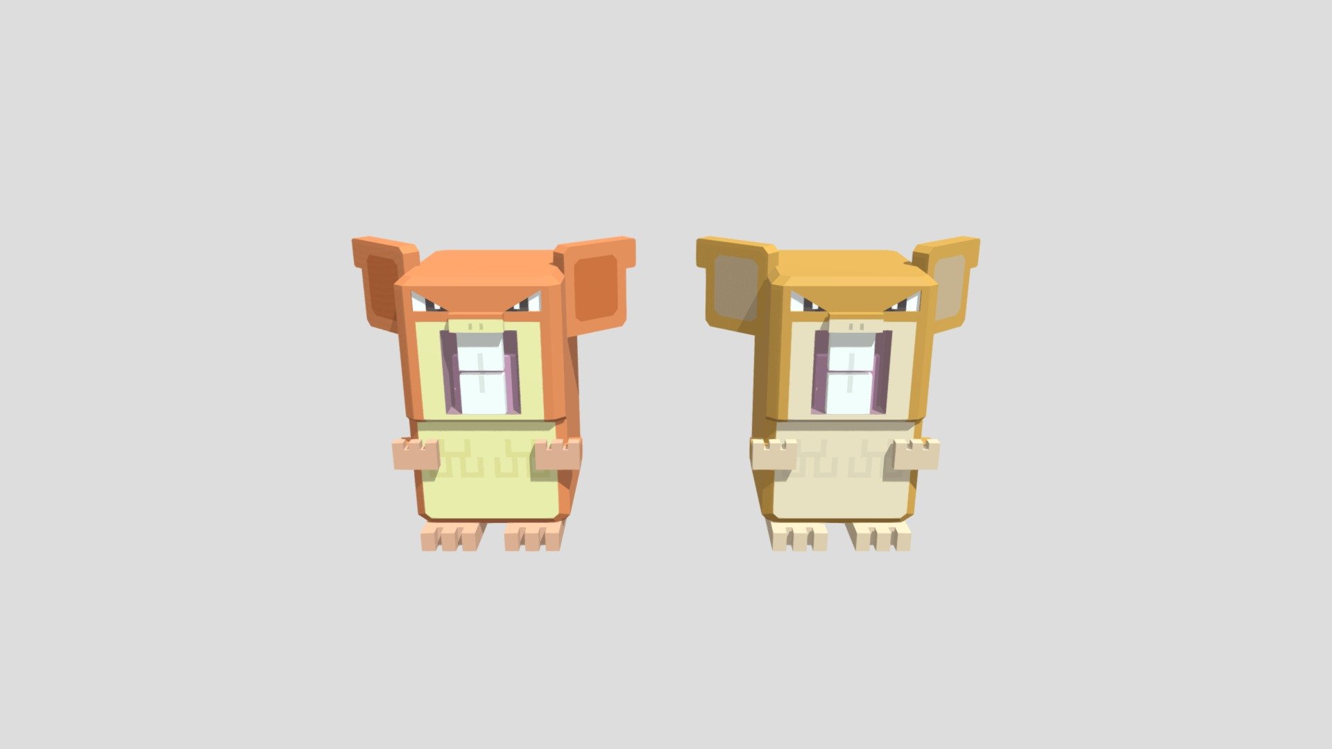 #020 Raticate - Download Free 3D model by Eire [91ba5fd] - Sketchfab