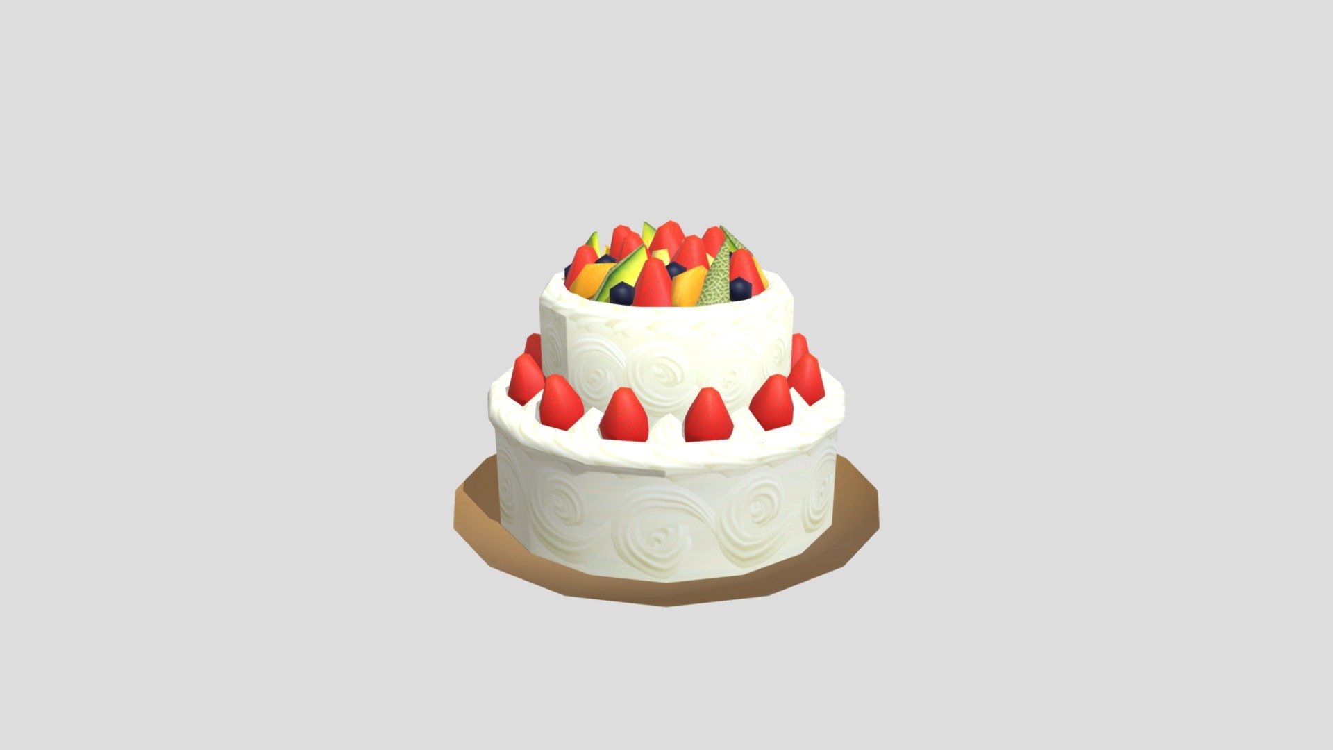 [Paper Mario: Sticker Star] Cake - Download Free 3D model by ...
