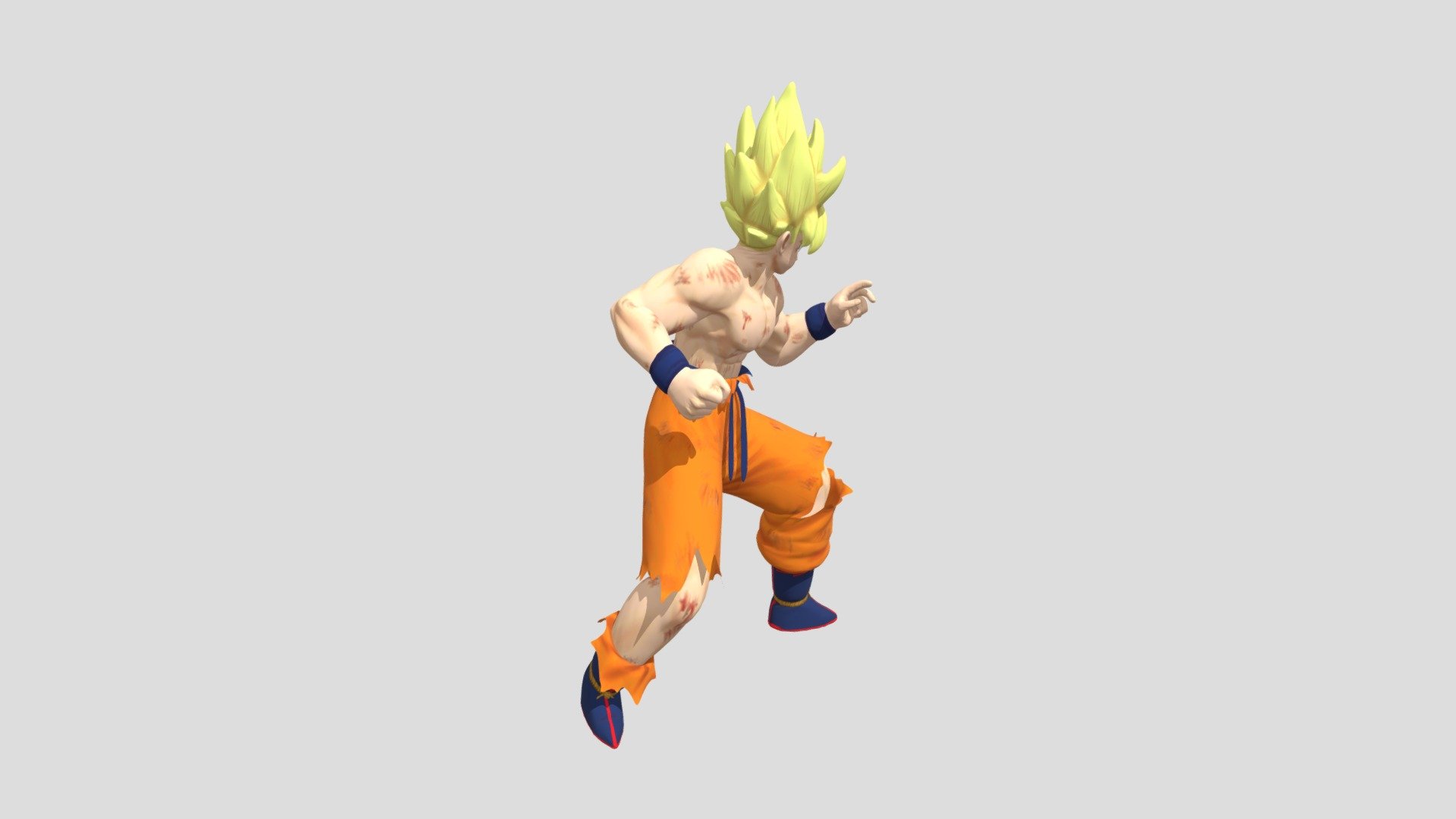 SSJ-Goku - Download Free 3D model by 202699645 [91bb456] - Sketchfab