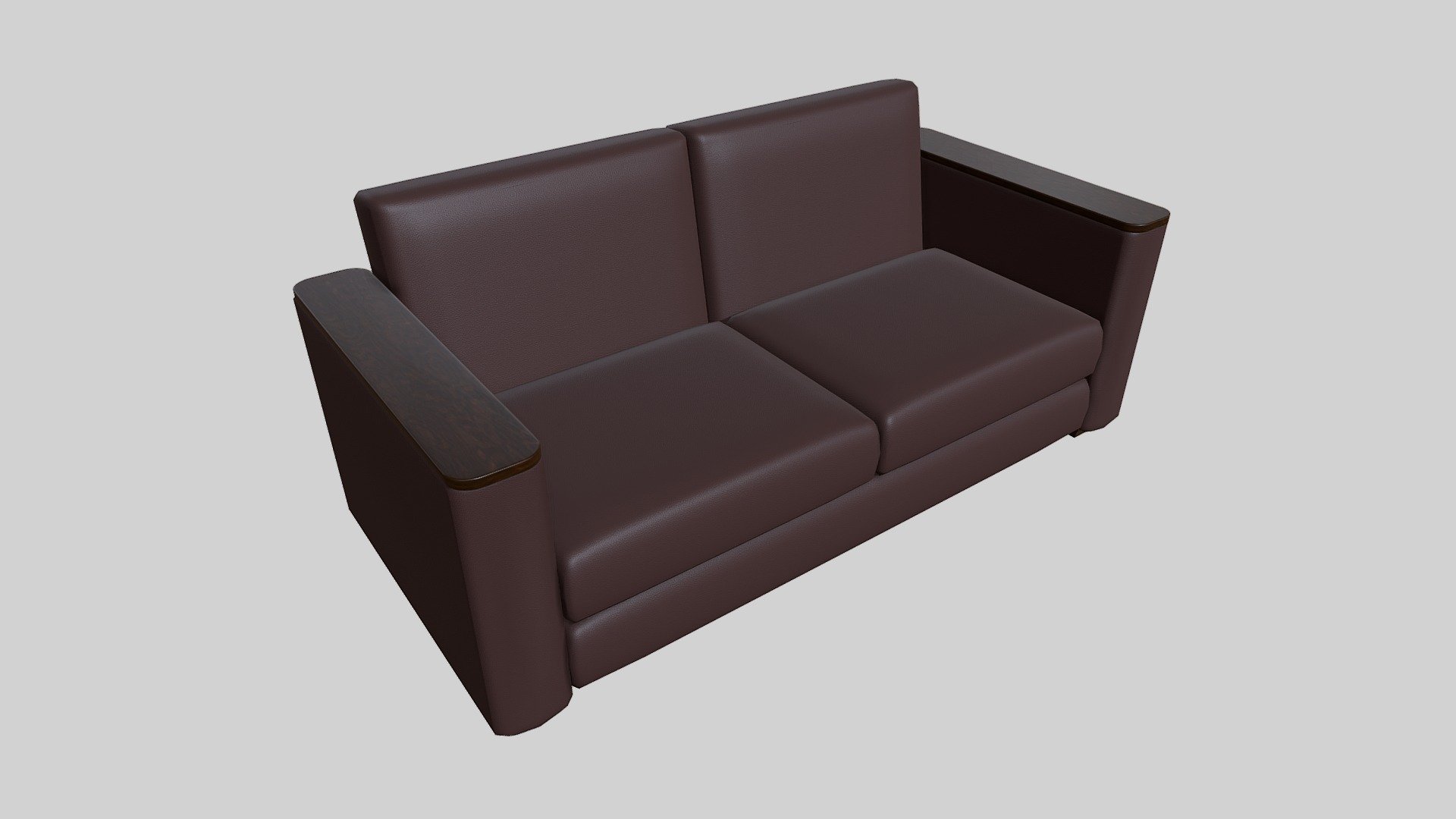 Leather sofa - 3D model by NikiYani [91bc796] - Sketchfab