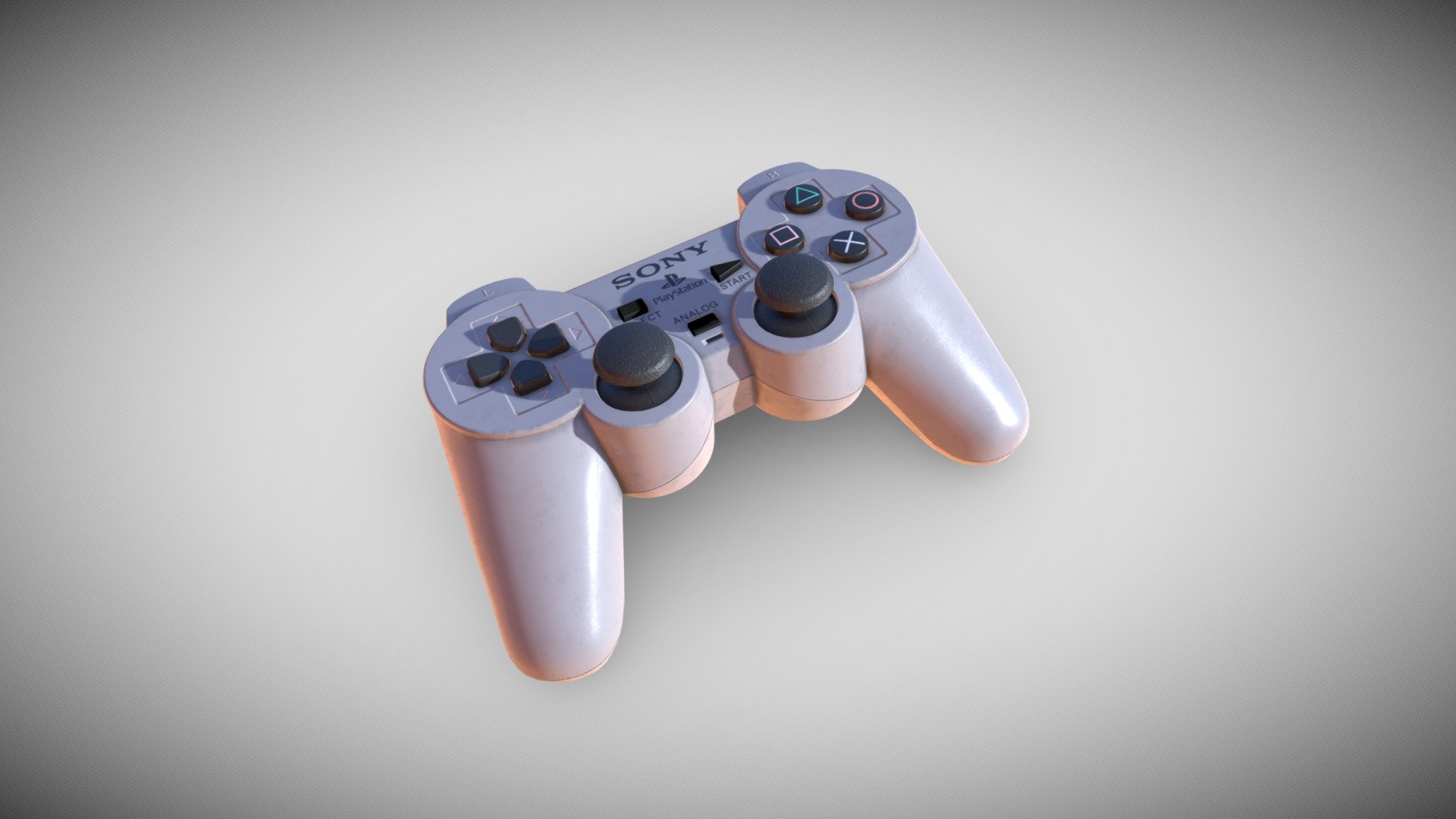 Game Ready Asset - Playstation 1 Controller - Buy Royalty Free 3D model ...