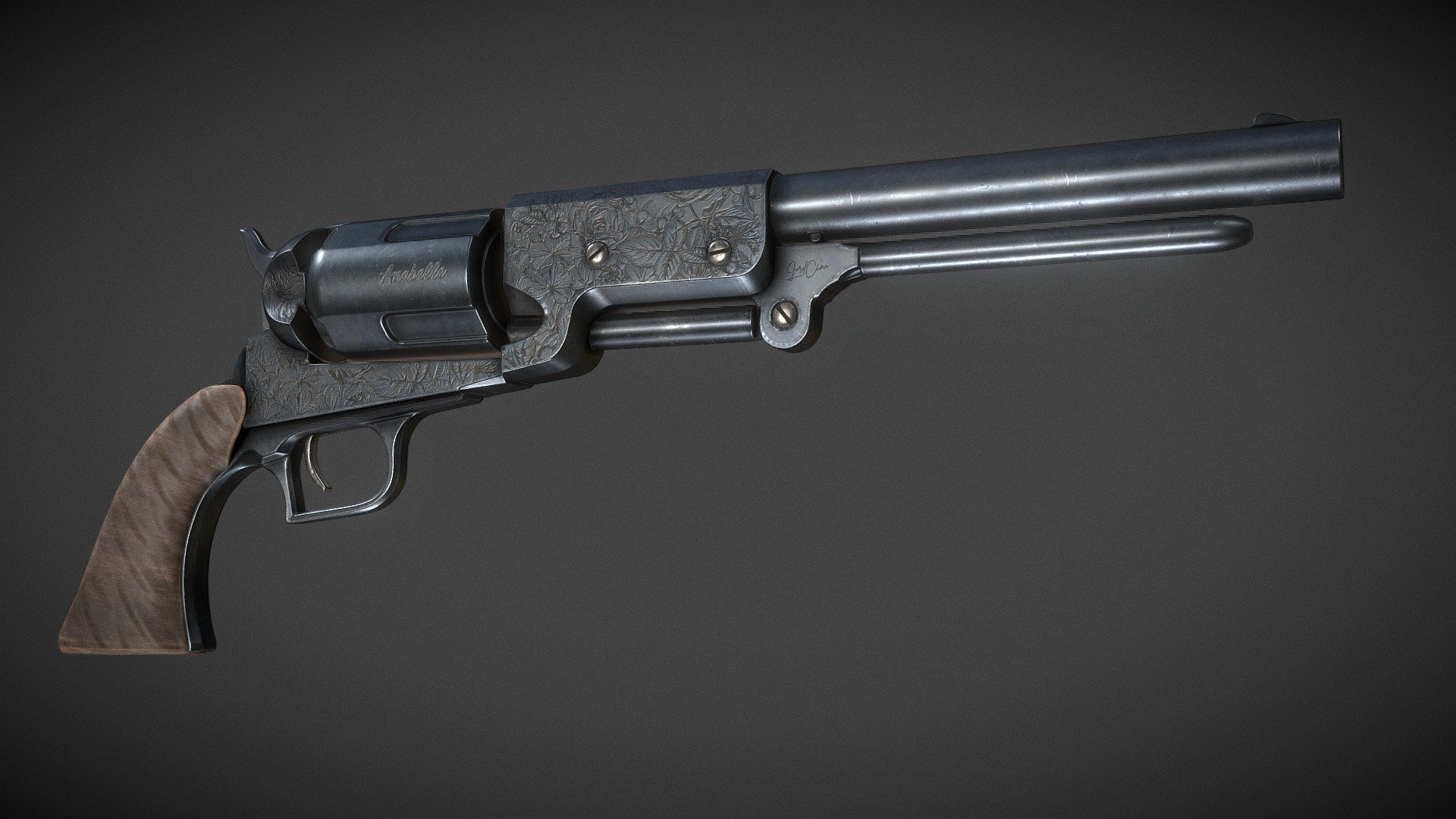 Colt Revolver - FREE - Download Free 3D model by LordCinn [91bf211 ...