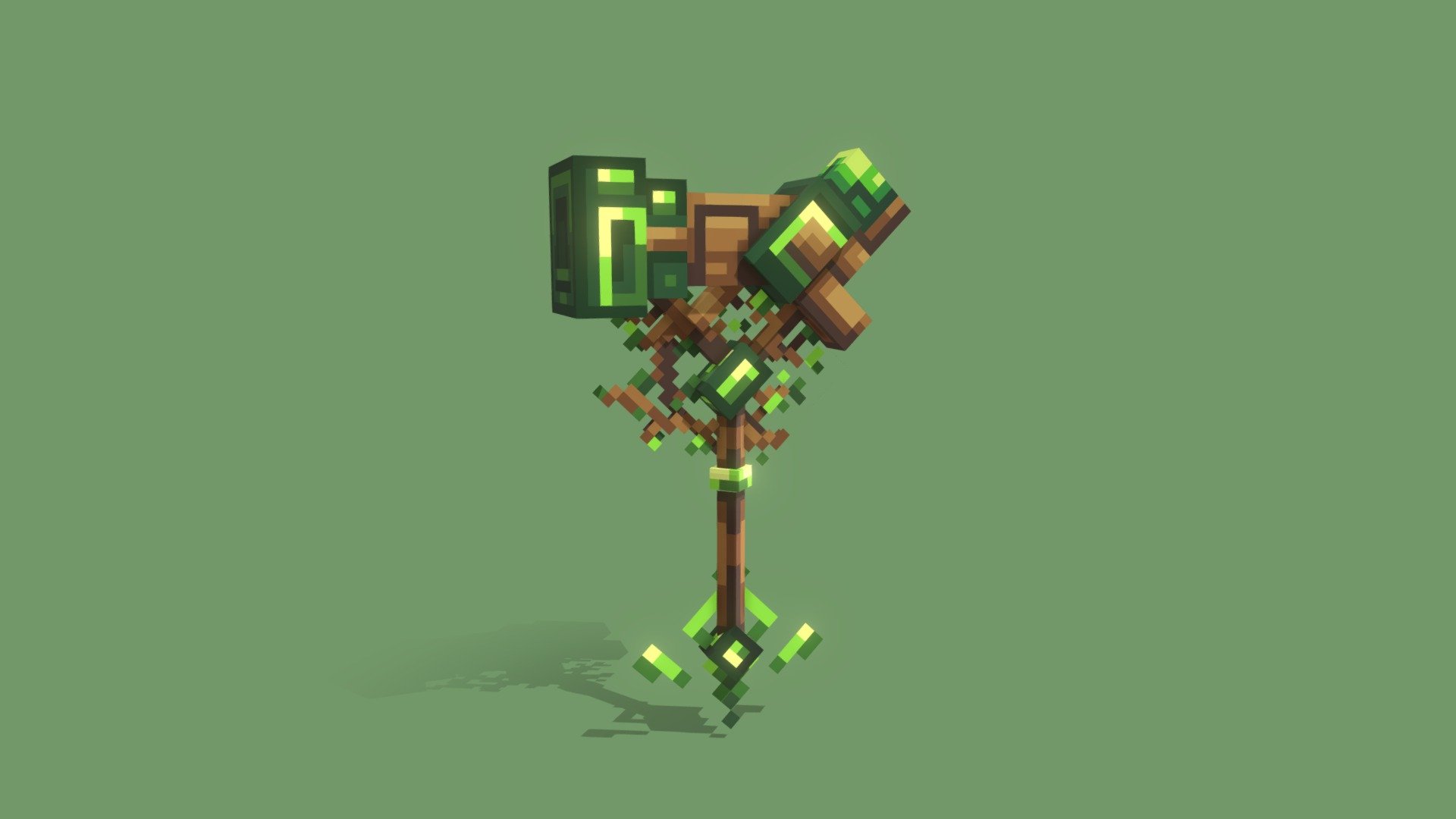 Tree Hammer - Blockbench - 3D model by rudeka [91bf769] - Sketchfab