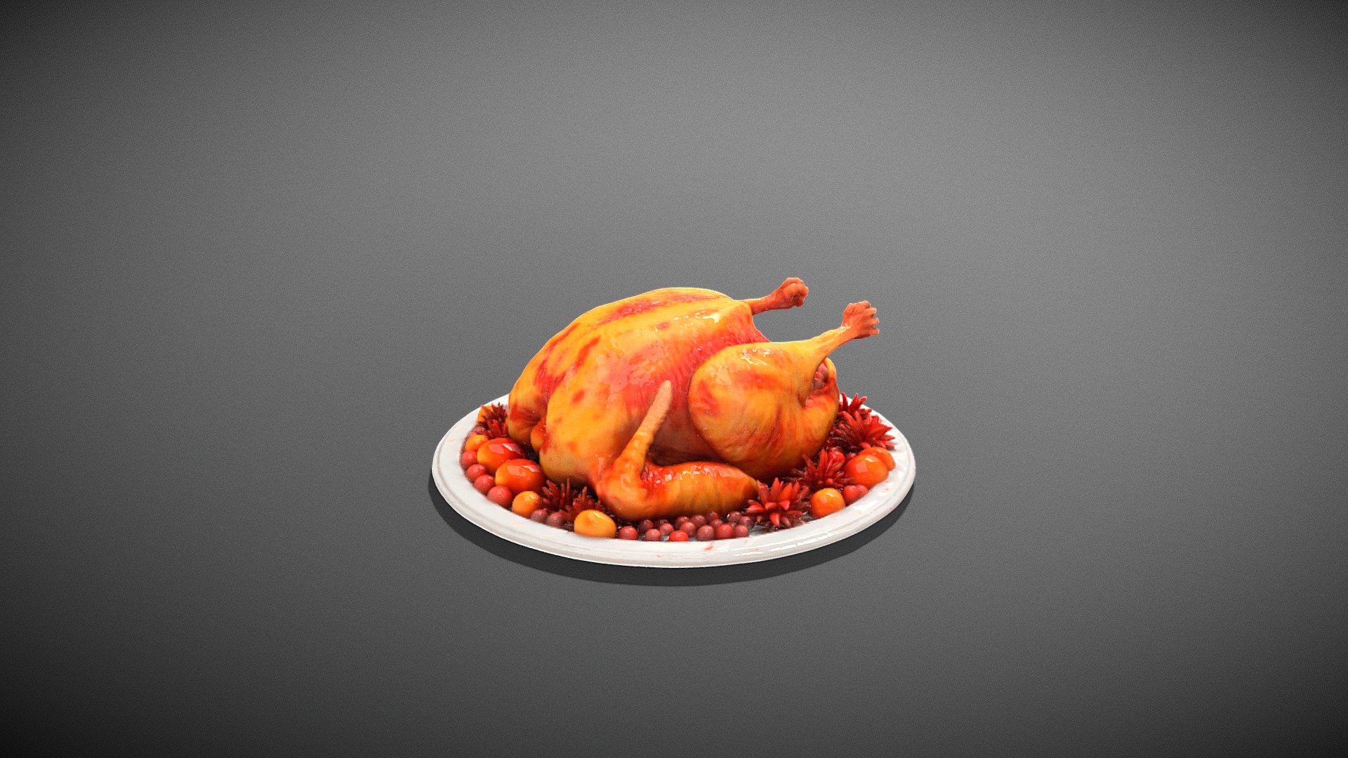 Roasted Thanksgiving Turkey Prop - Download Free 3D model by ...