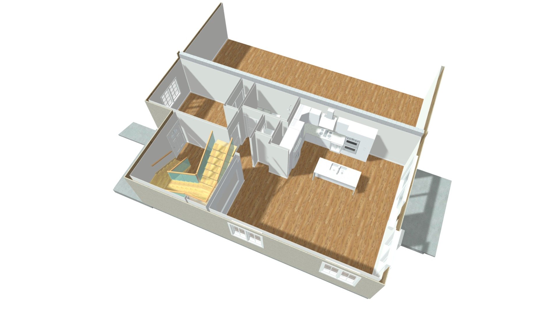 e-2 Gitter UNIT E-103 PRELIM FLOOR 1 - 3D model by Pro Draft, Inc ...