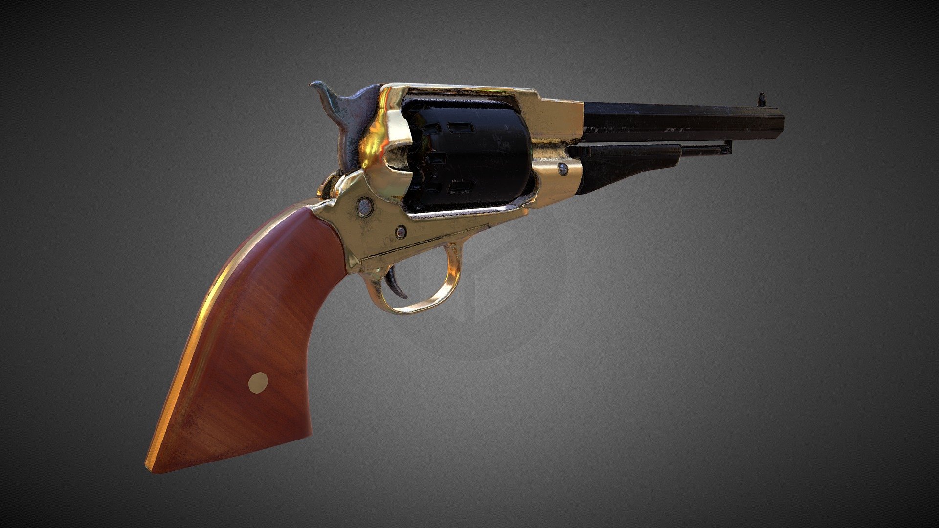 1858 Remington Revolver - Buy Royalty Free 3D model by LuDiChRiS ...
