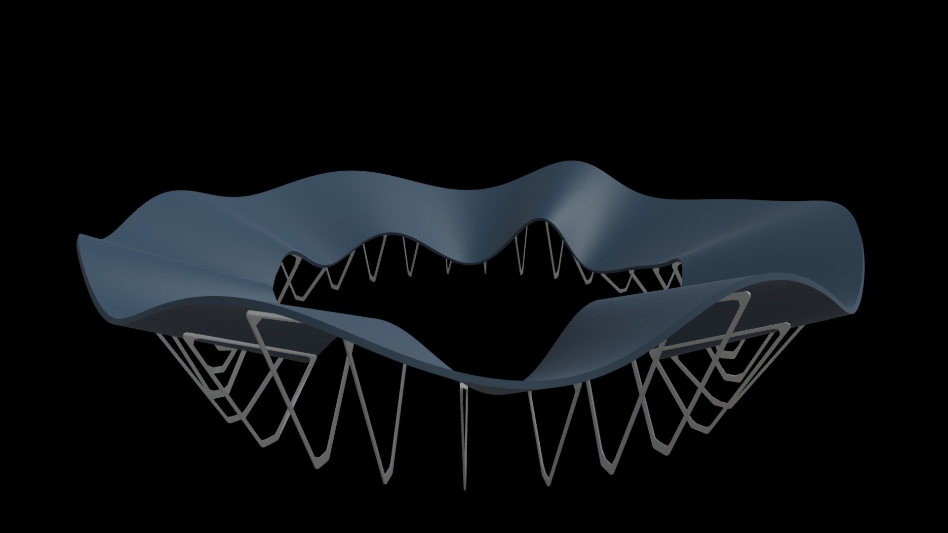 Wavy Shade Pavilion - 3D model by NJWarin (@N.J.Warin) [91c3dc2 ...