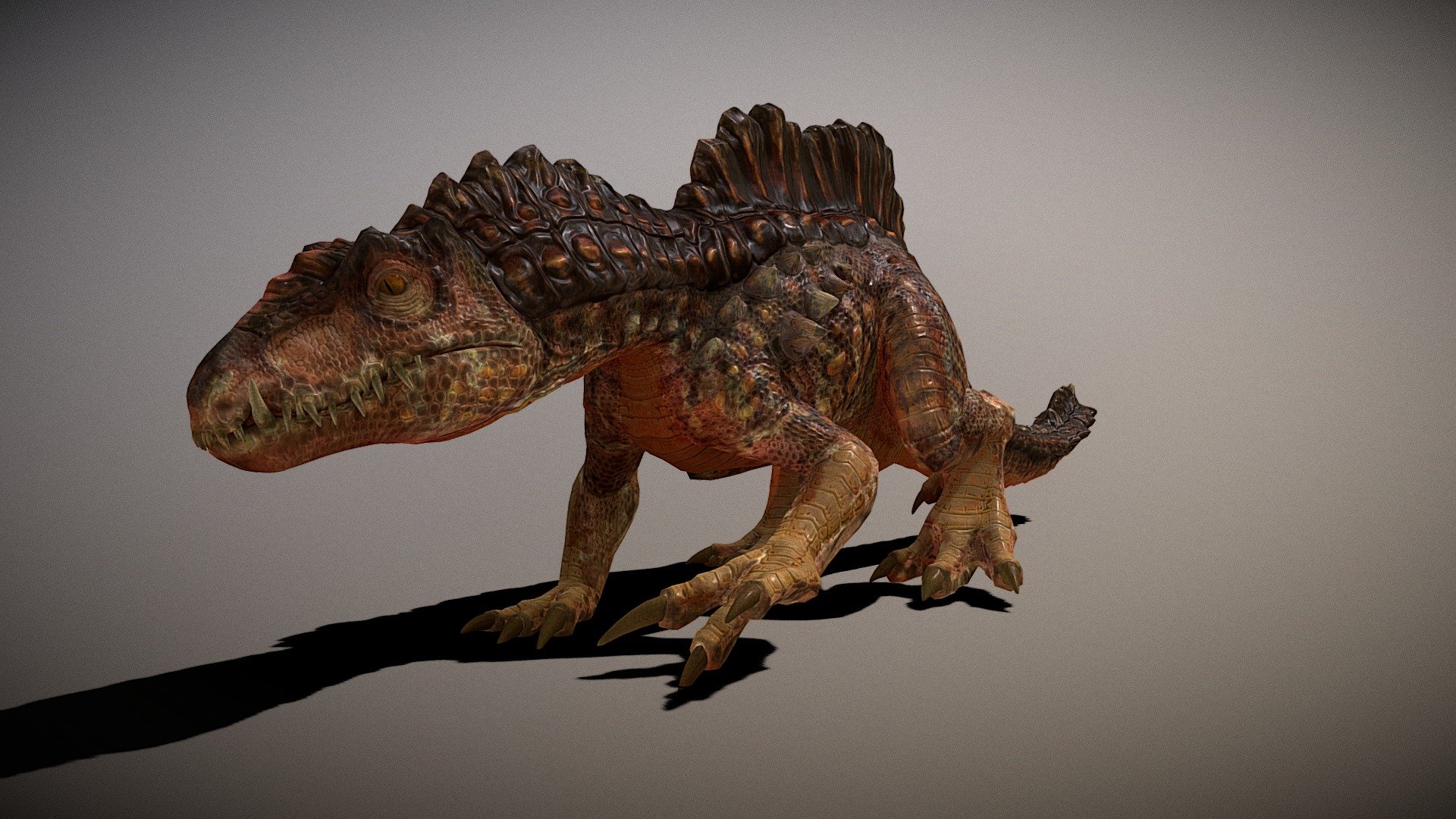 Indoendocrin Spinedominus Rex Sub-Adult - 3D model by theDoctorTHE11th ...