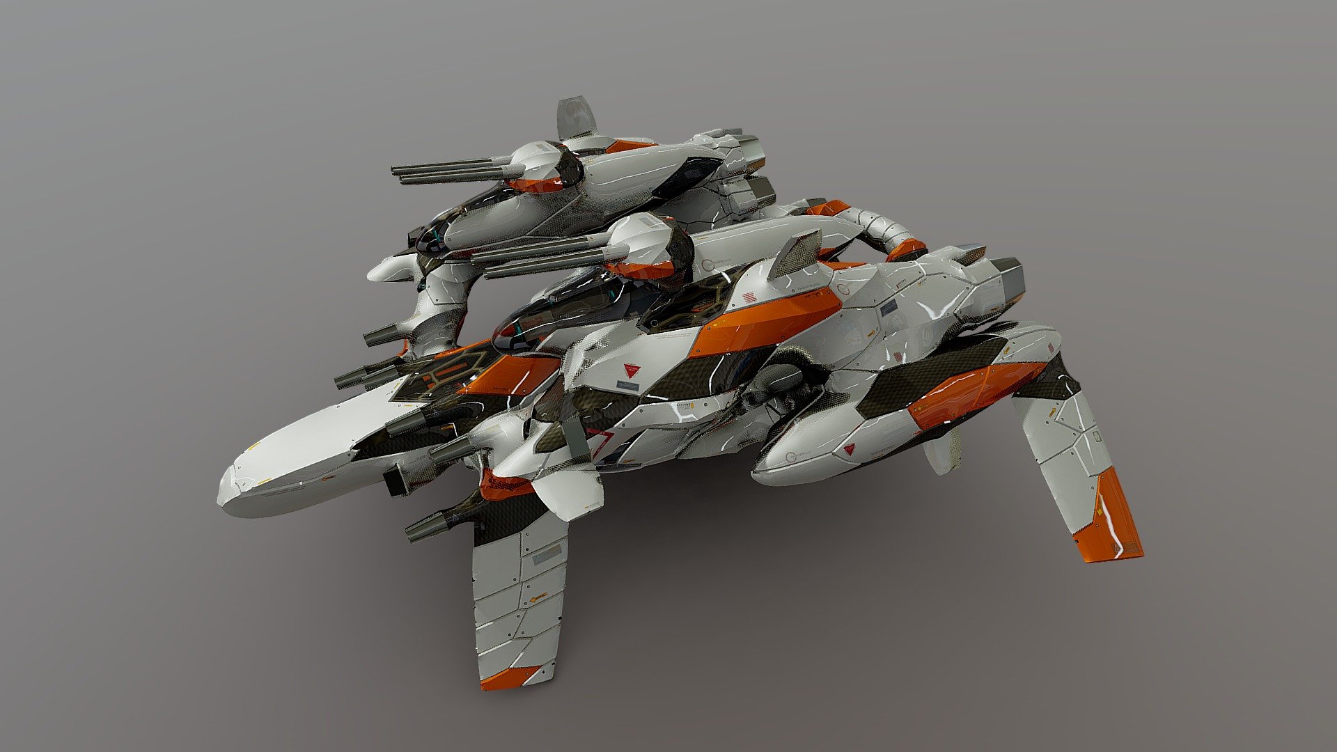 Procedural Hard Surface Modeling Test 9.77 - 3D model by asaito ...