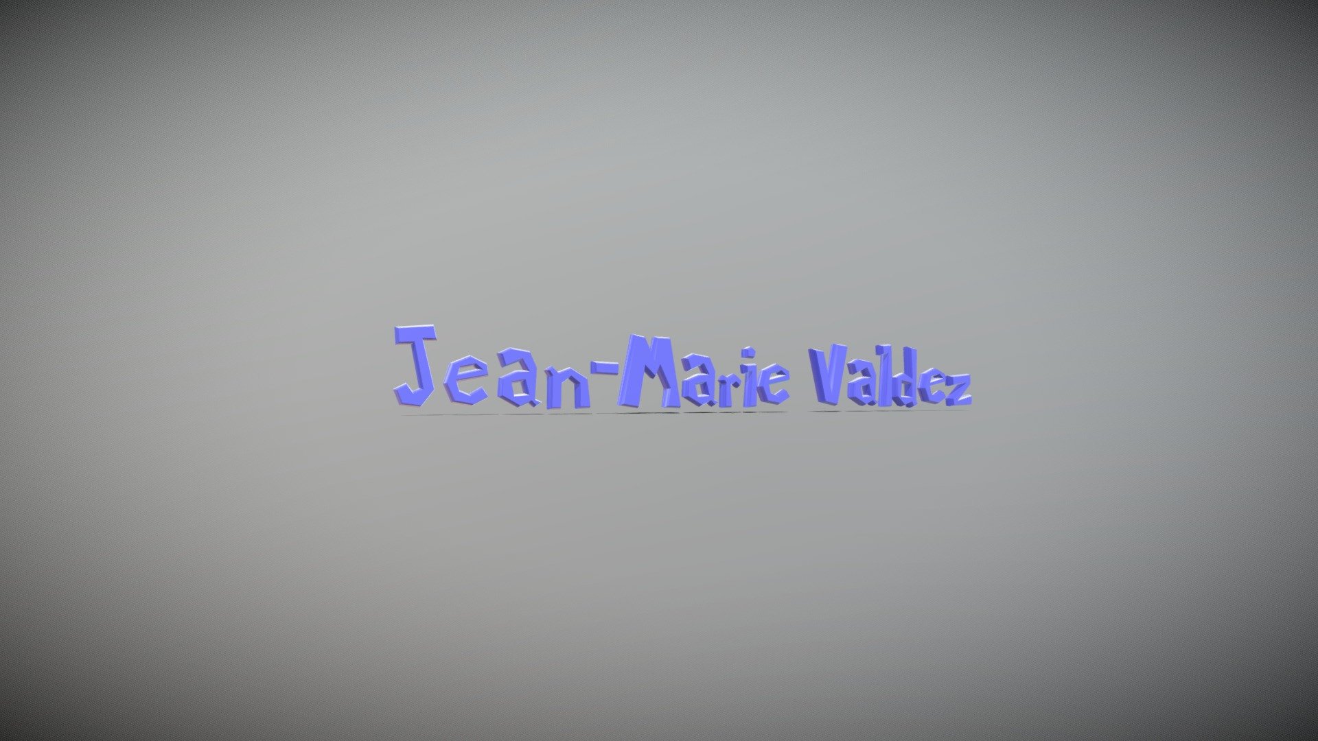 Wk1 Signature Valdez Jean-Marie - Download Free 3D model by jtvaldez ...