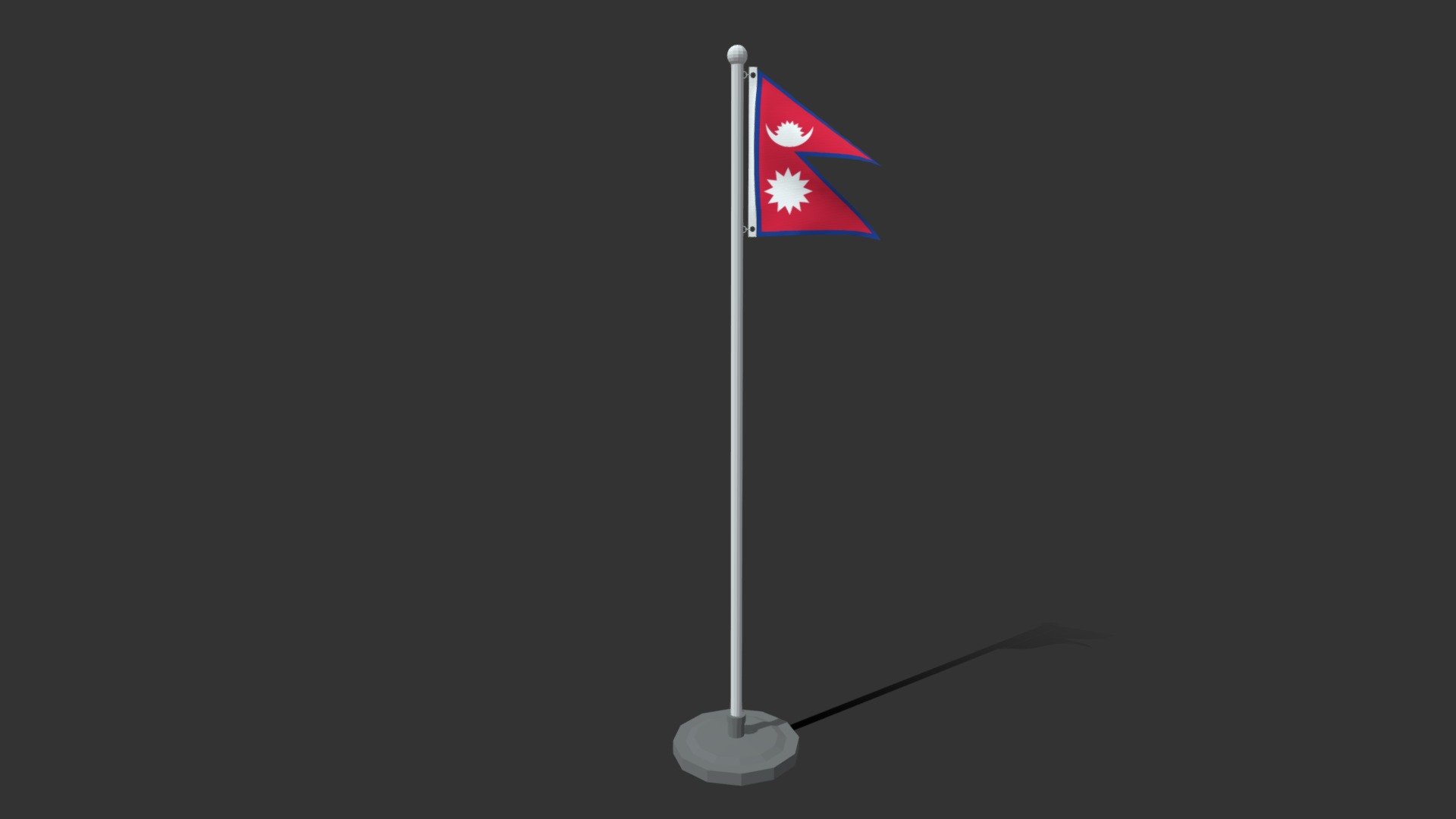 Low Poly Seamless Animated Nepal Flag - Buy Royalty Free 3D model by chroma3d (@vendol21 ...