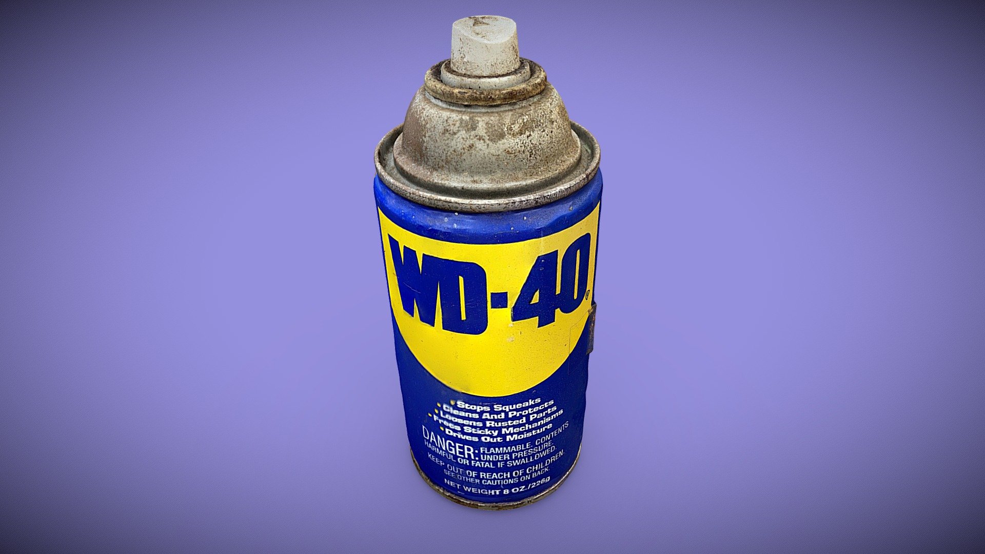 WD40 tin - 3D model by Alex Tench (@alex.harvey) [91c8416] - Sketchfab