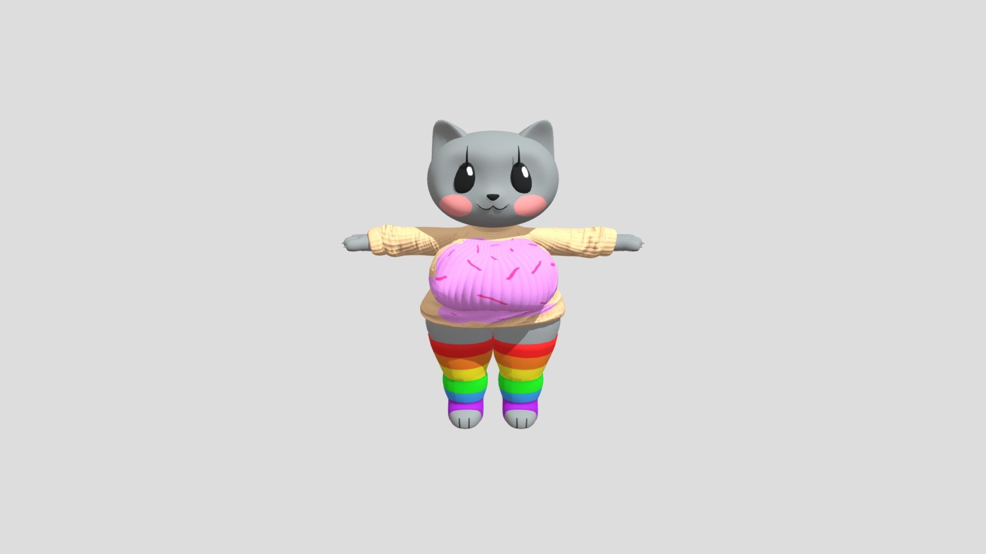 Nyan Cat (Cassettedream) - Download Free 3D model by QDog ...