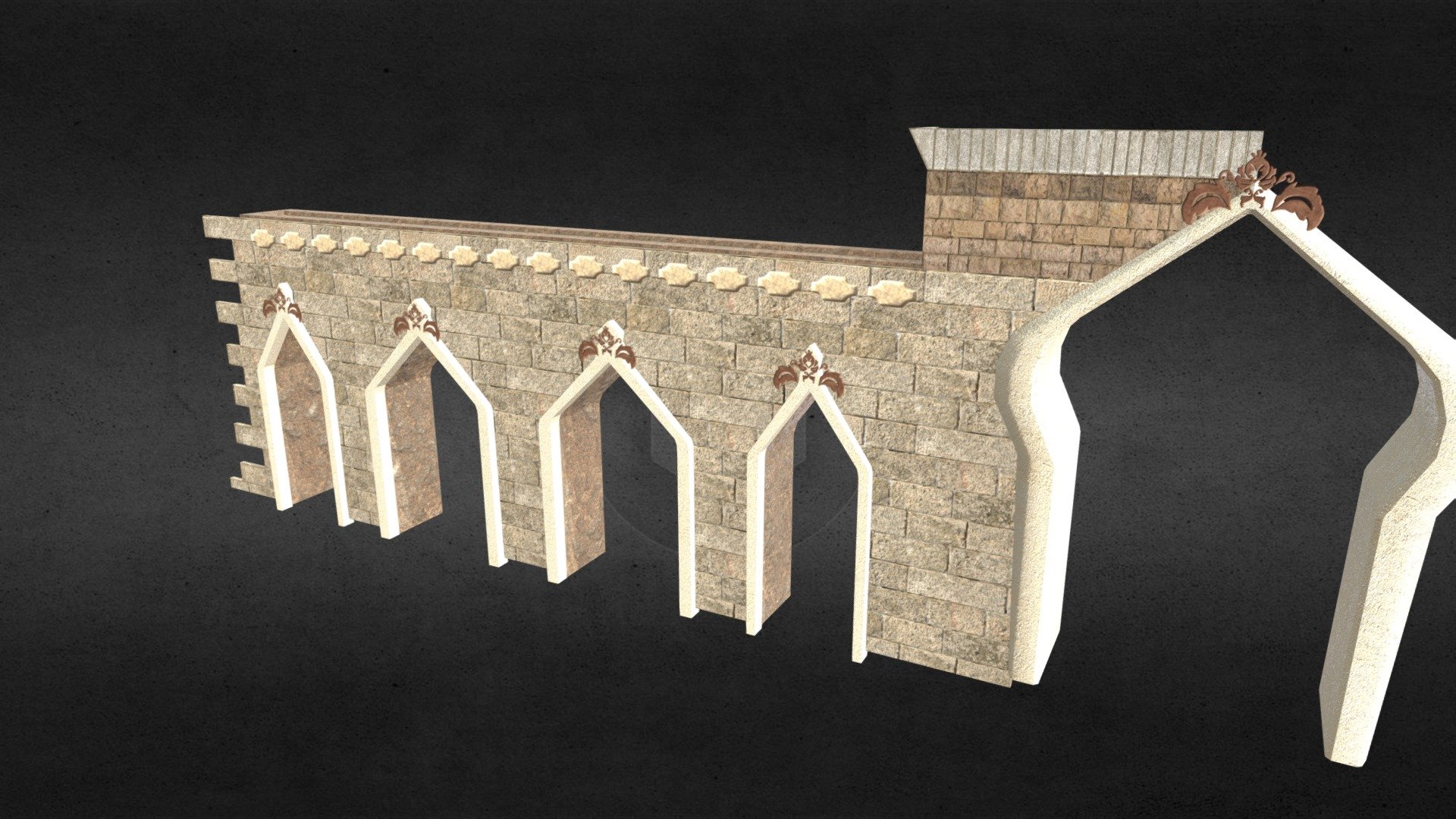 WALL - 3D model by lesya449 [91c9c49] - Sketchfab