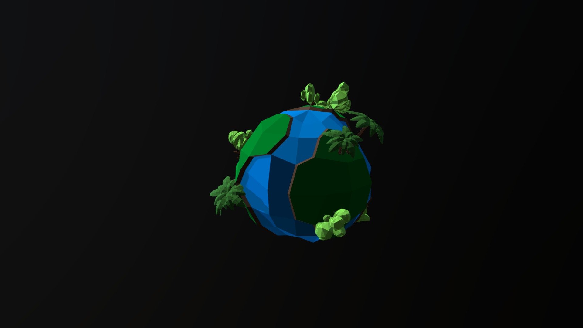 Low Poly 3D World - 3D model by NicoleSmith [91ccbf1] - Sketchfab
