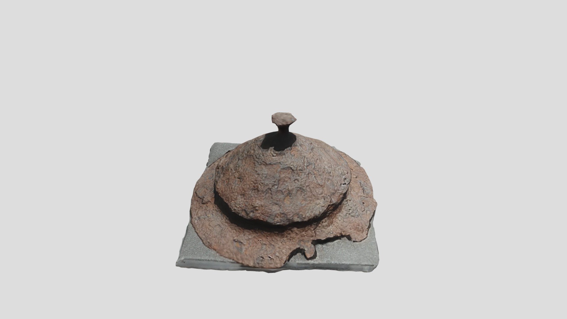 Shield boss and handle Saxon 6th to 7th century - 3D model by Preston ...