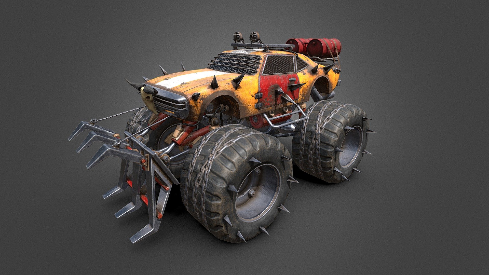 Destroyer_Car - 3D model by d.zybura [91cfbf7] - Sketchfab