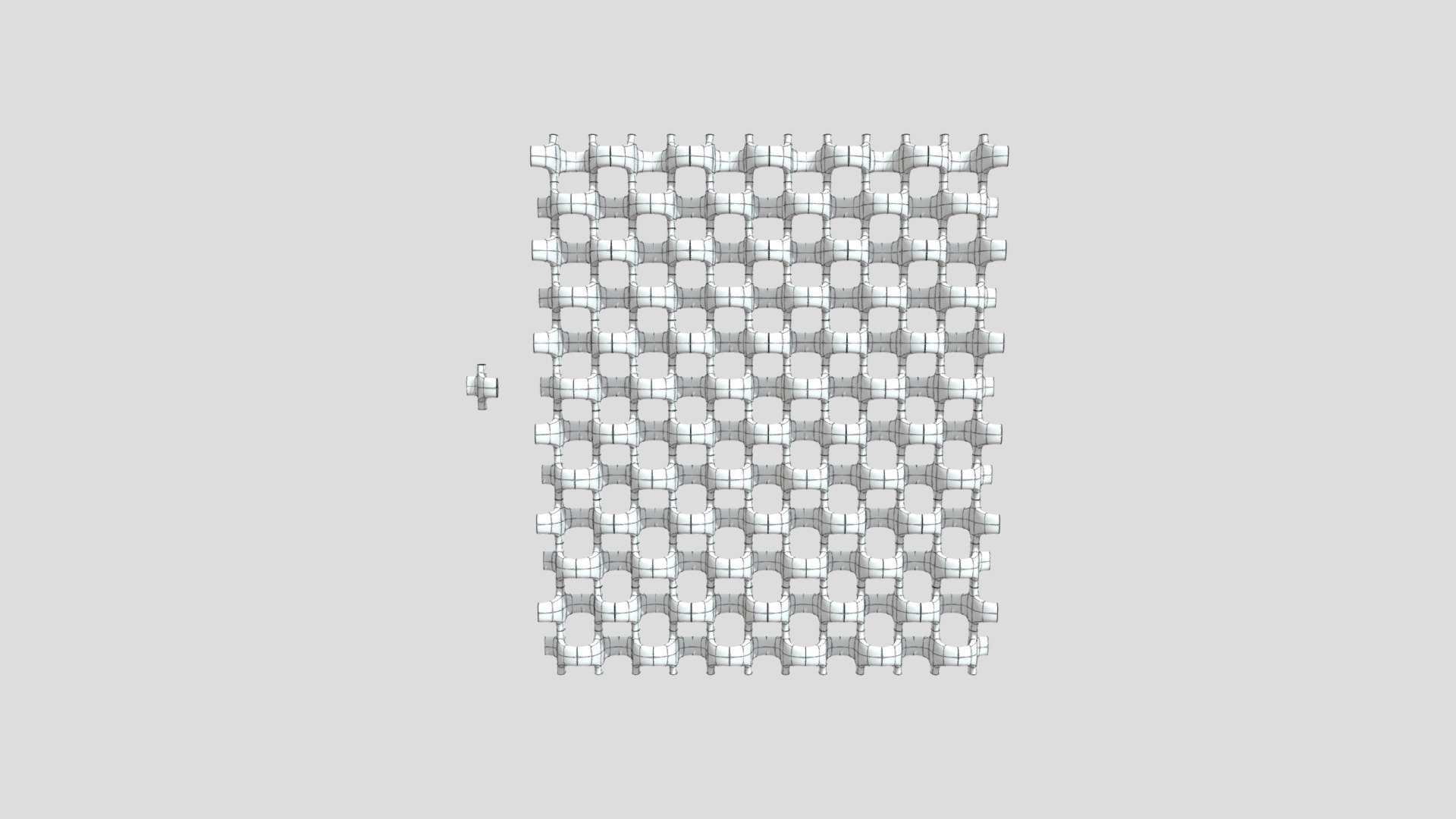 Construct the building wall modeling - 3D model by xtec [91d2a78 ...