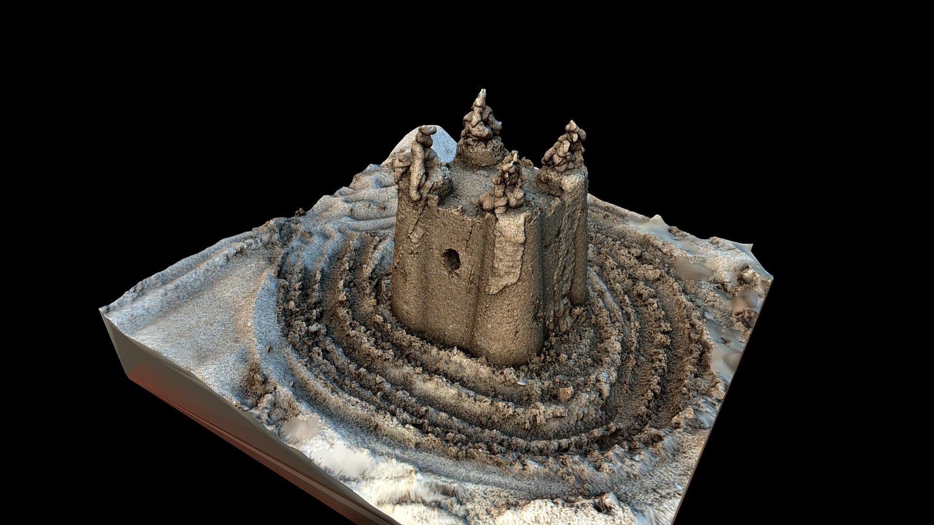 Sand Castle - Download Free 3D model by antoniorumen [91d4e86] - Sketchfab