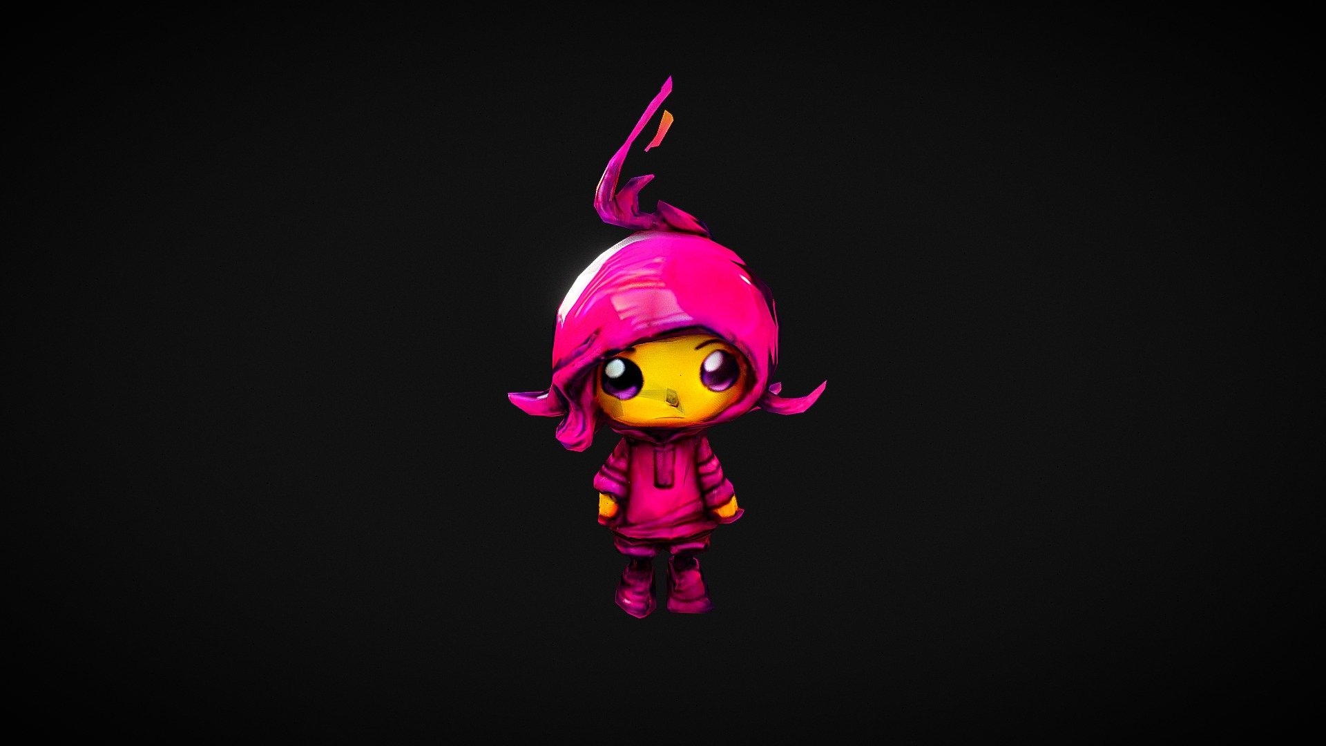 "Magenta the Happy Cartoon Mammal" Vertebrate Ca - Download Free 3D ...